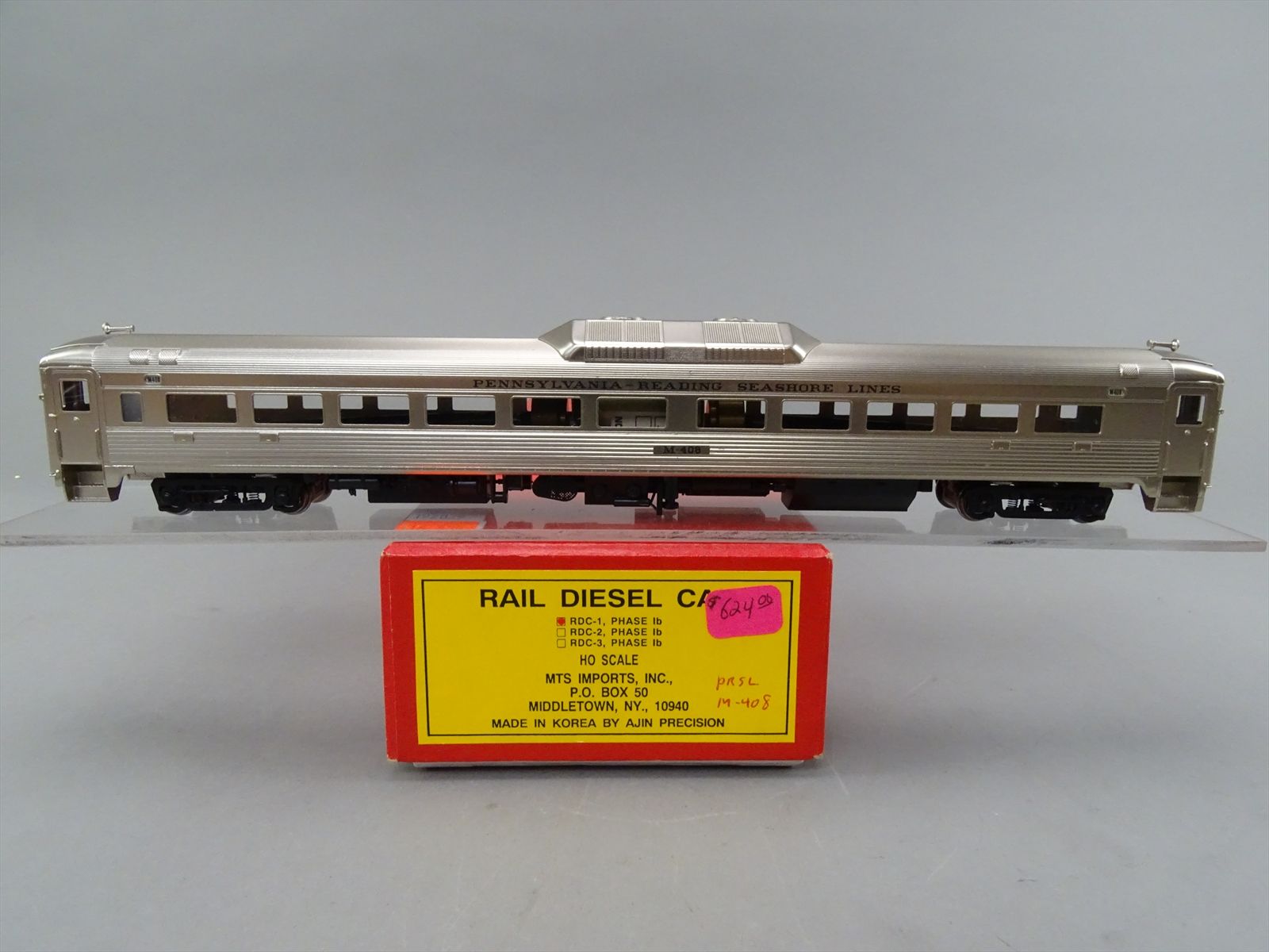 HO Brass Model - MTS PRSL Pennsylvania Reading Seashore Lines RDC RDC-1 Phase Ib Rail Diesel Car ...