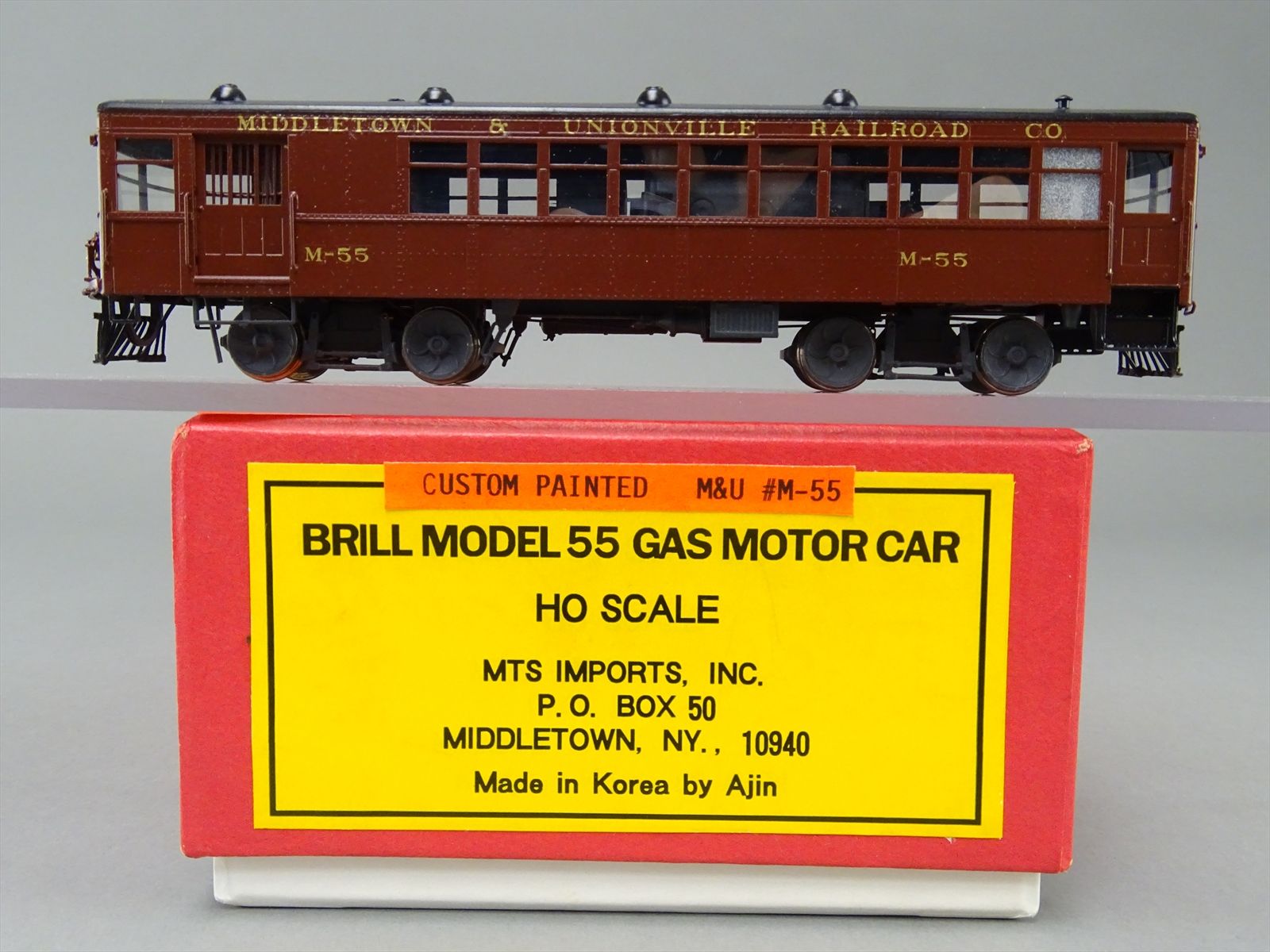HO Brass Model - MTS M&U Middletown & Unionville Railroad Co. Brill ...