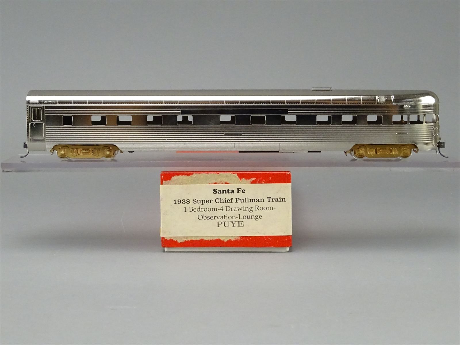 HO Brass Model - TCY AT&SF Santa Fe 1938 Super Chief 4-1 Sleeper Lounge ...