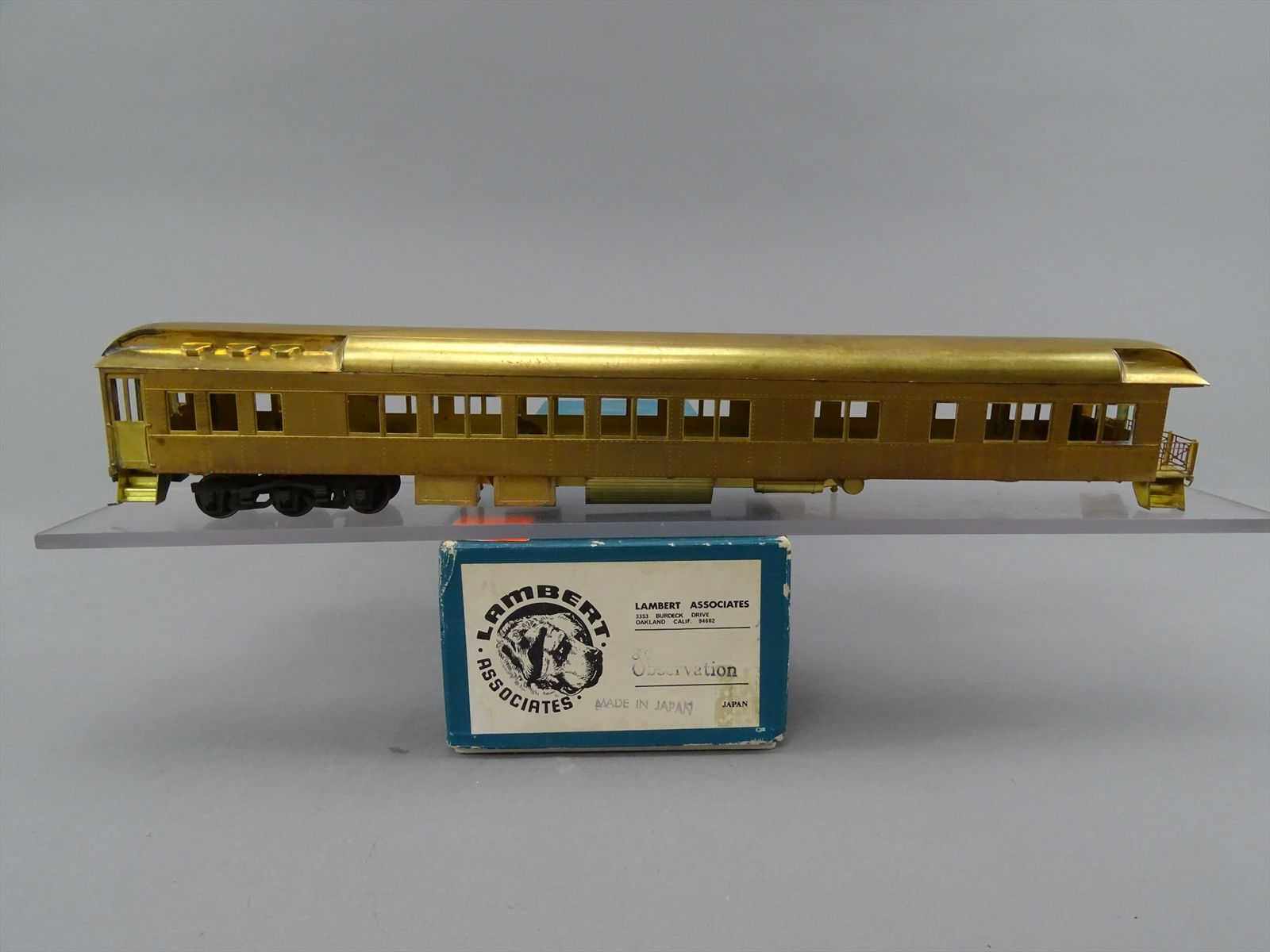 HO Brass Model - Lambert 803 AT&SF Santa Fe Observation Heavyweight ...