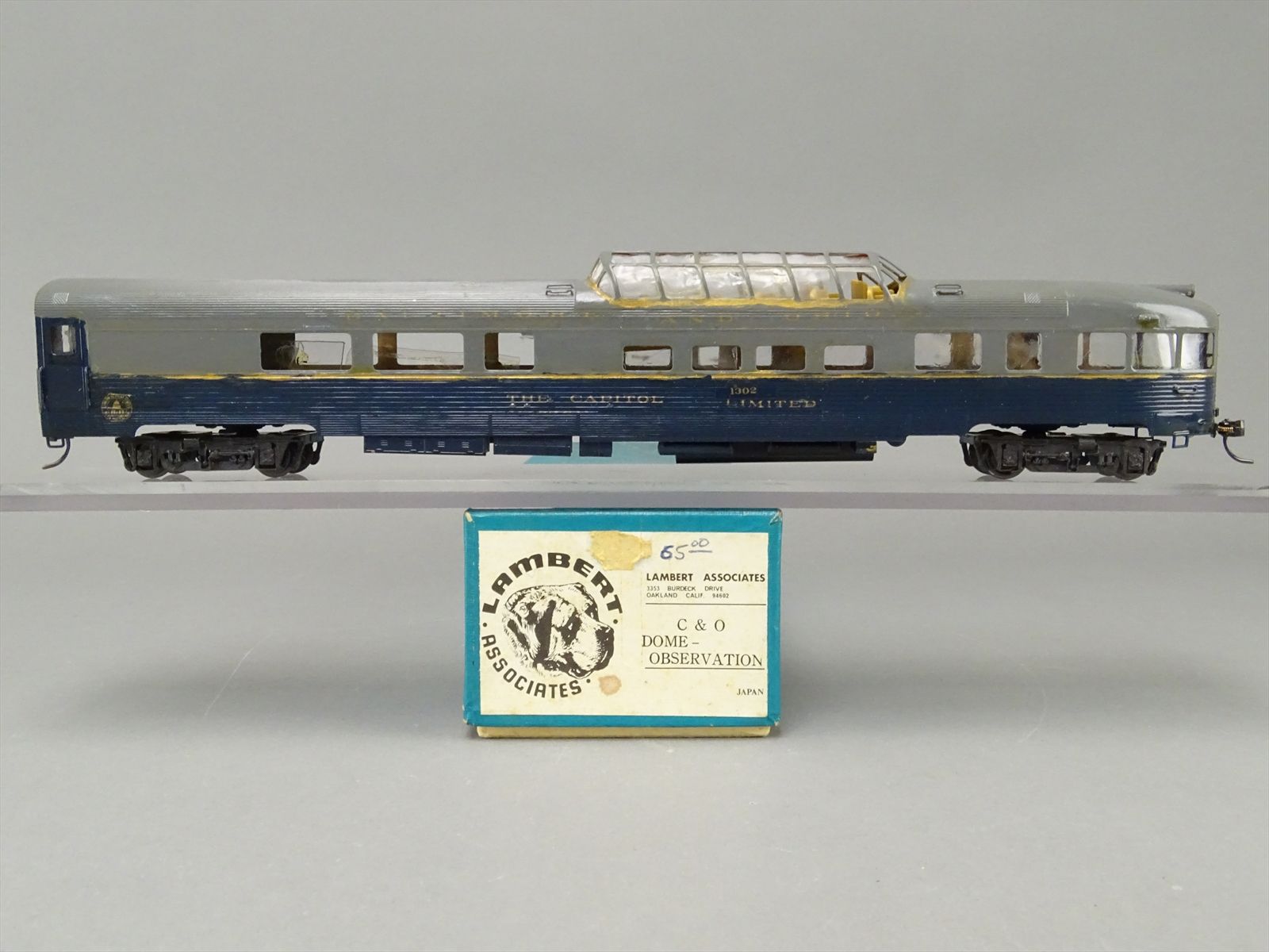 HO Brass Model - Lambert 8040 C&O Chesapeake & Ohio Dome Observation ...