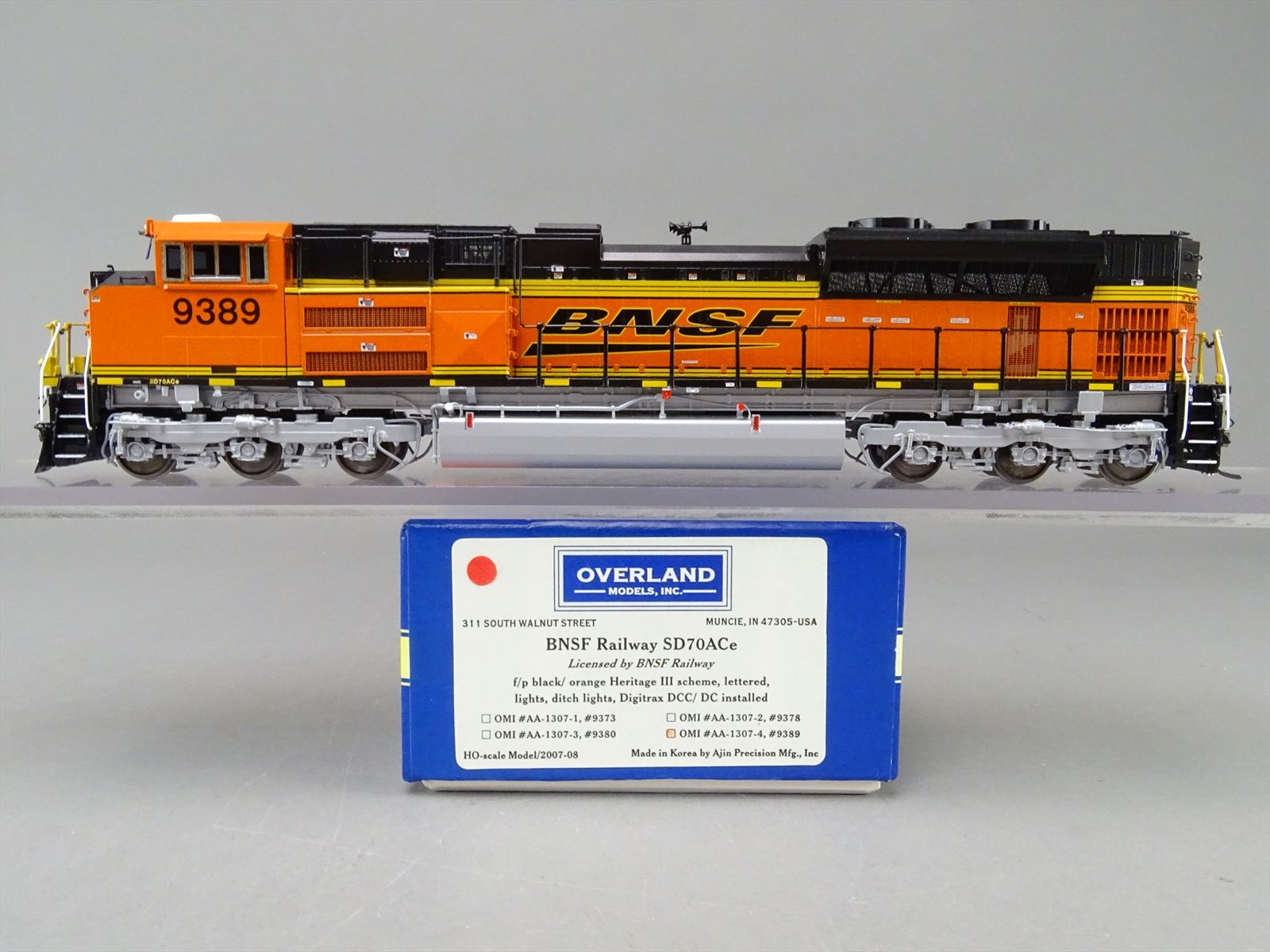 HO Brass Model - OMI AA-1307-4 BNSF Burlington Northern Santa Fe SD70ACe Heritage III Scheme ...