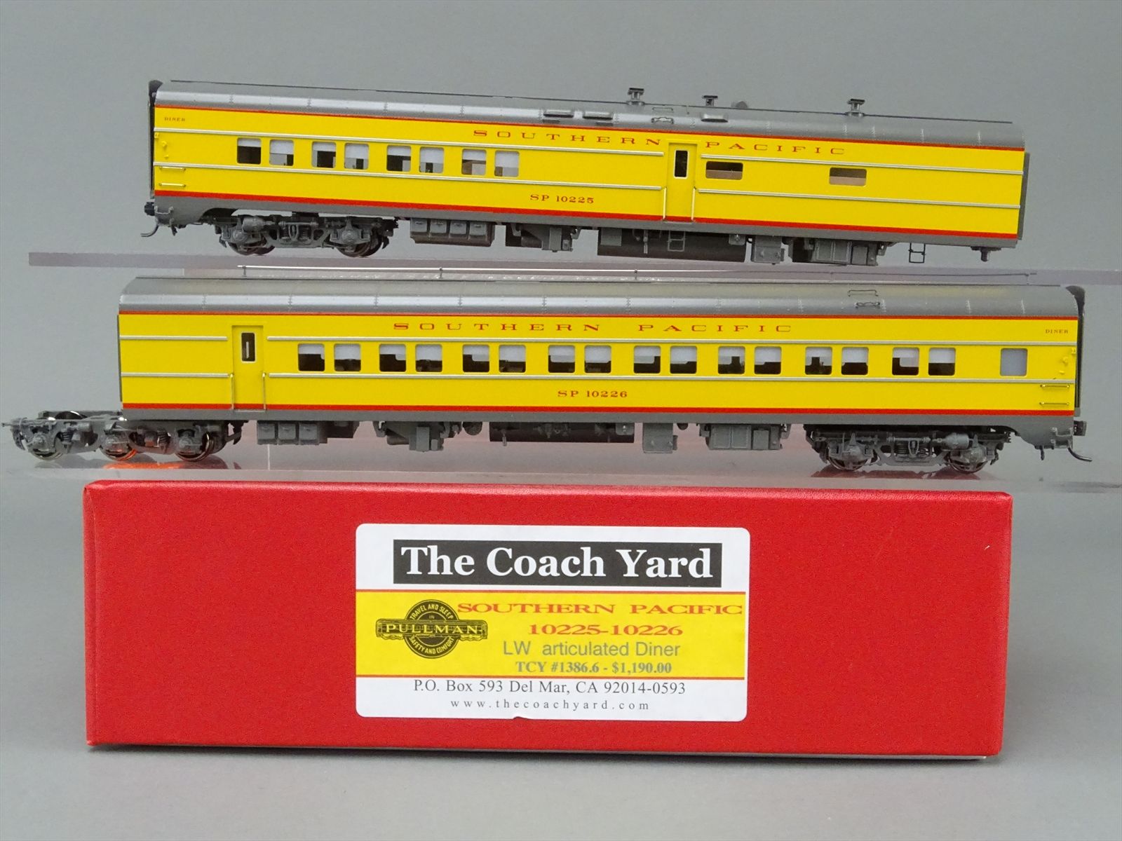 HO Brass Model - TCY 1386.6 SP Southern Pacific LW Articulated Diner ...