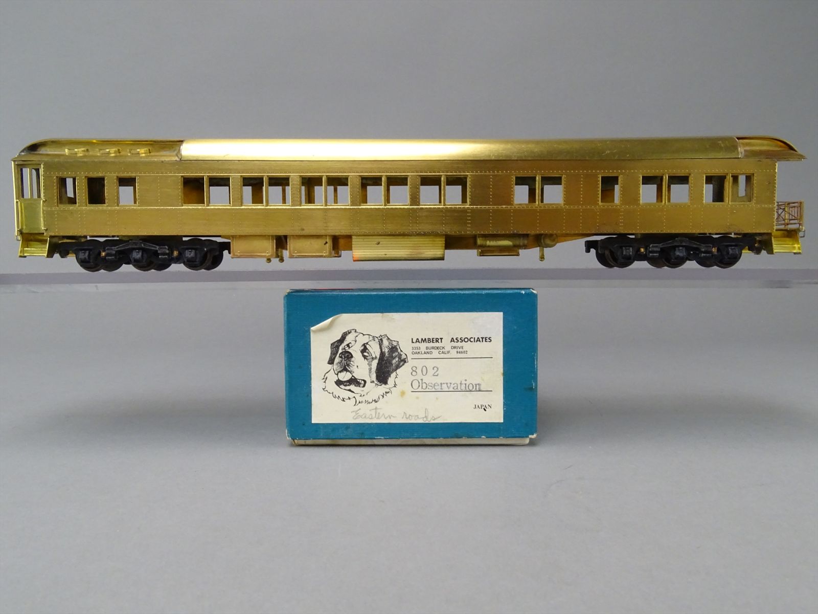 HO Brass Model - Lambert 802 AT&SF Santa Fe Observation Car HW ...