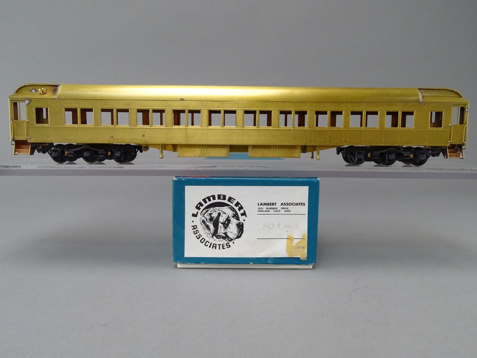 HO Brass Model - Lambert 843 AT&SF Santa Fe Coach - Unpainted - Made in ...