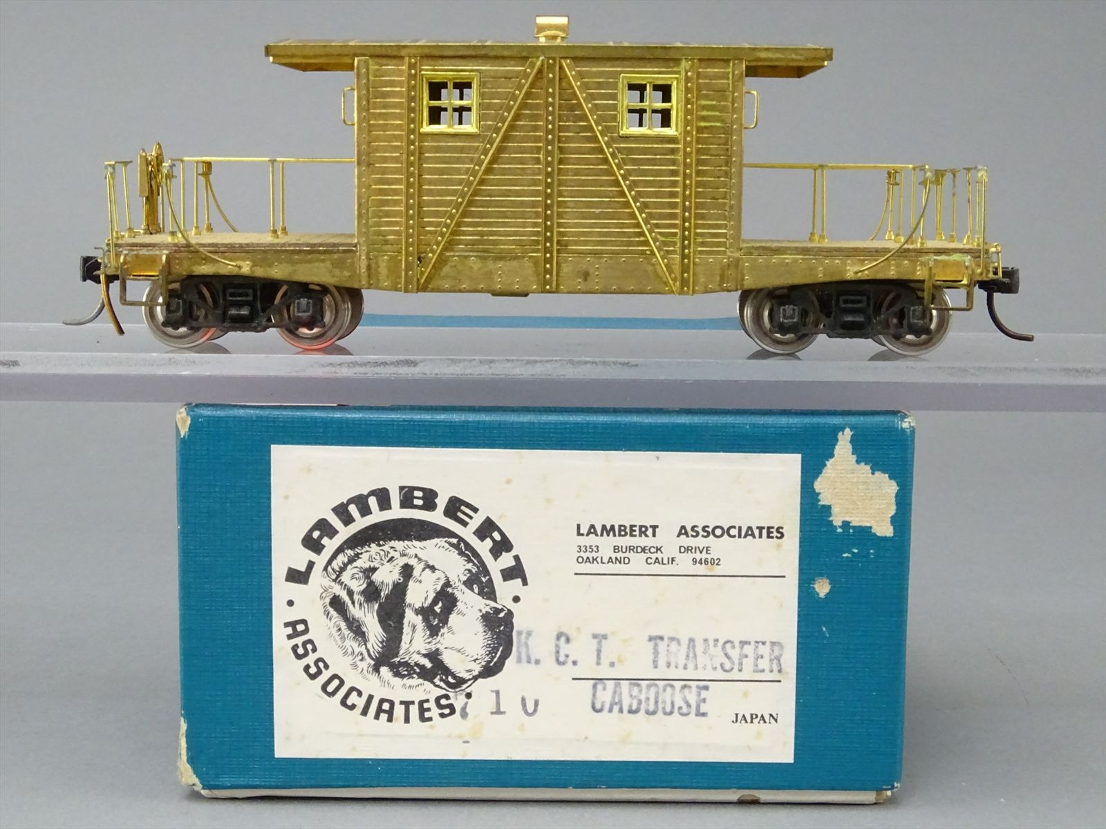 HO Brass Model - Lambert KCS KCT Kansas City Southern Transfer Caboose ...
