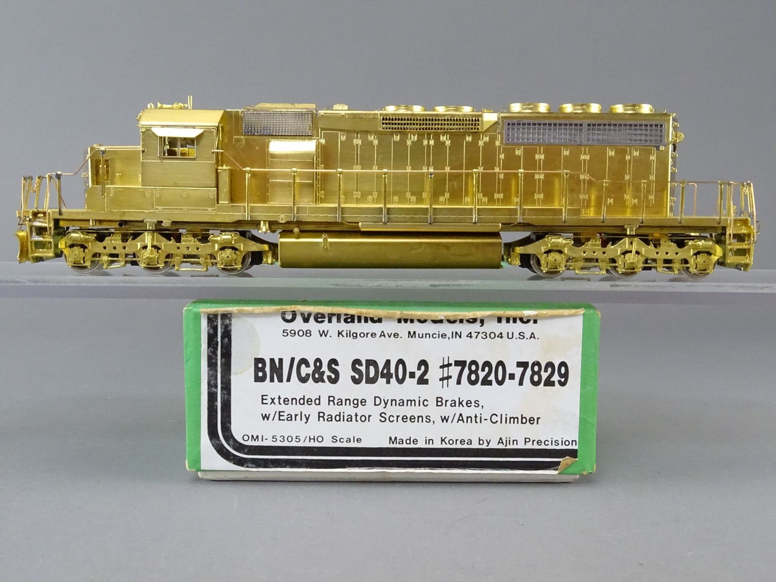 HO Brass Model - OMI 5305 BN / C&S SD40-2 #7820-7829 - Unpainted - 1988 ...