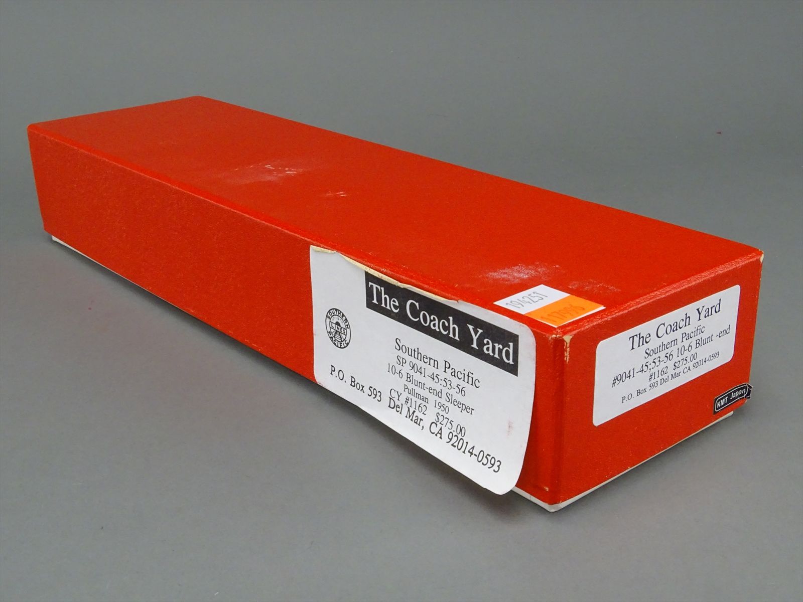 HO Brass Model - TCY 1162 SP Southern Pacific 10-6 Blunt End Sleeper ...