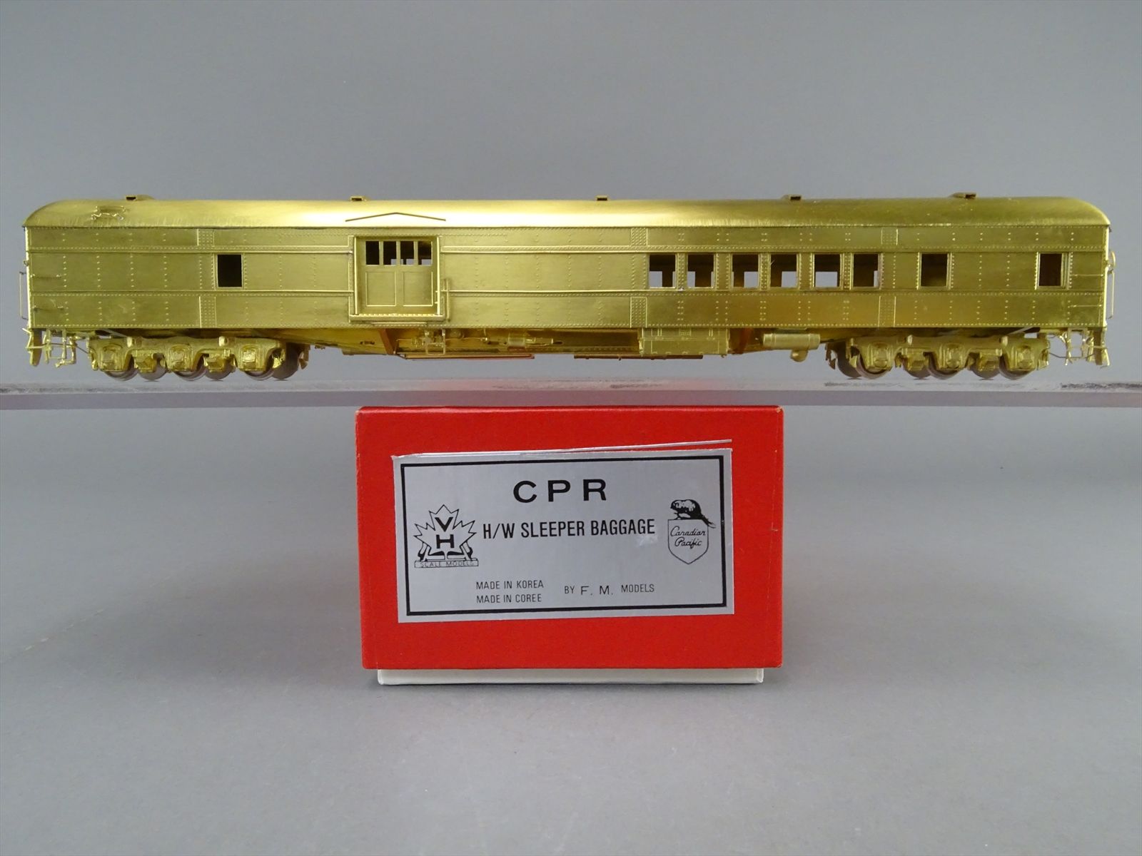 HO Brass Model - VH Van Hobbies CP CPR Canadian Pacific Baggage Sleeper ...