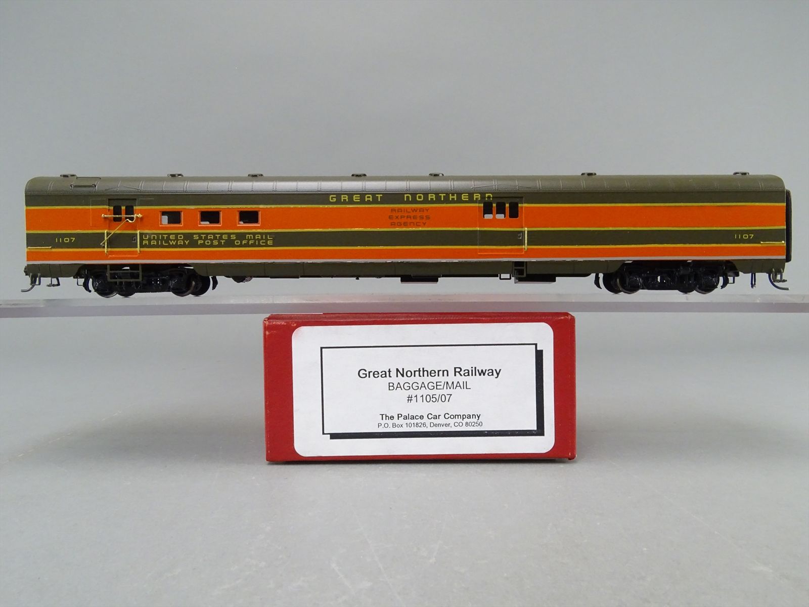 HO Brass Model - Palace 1608 GN Great Northern Baggage Mail #1107 ...