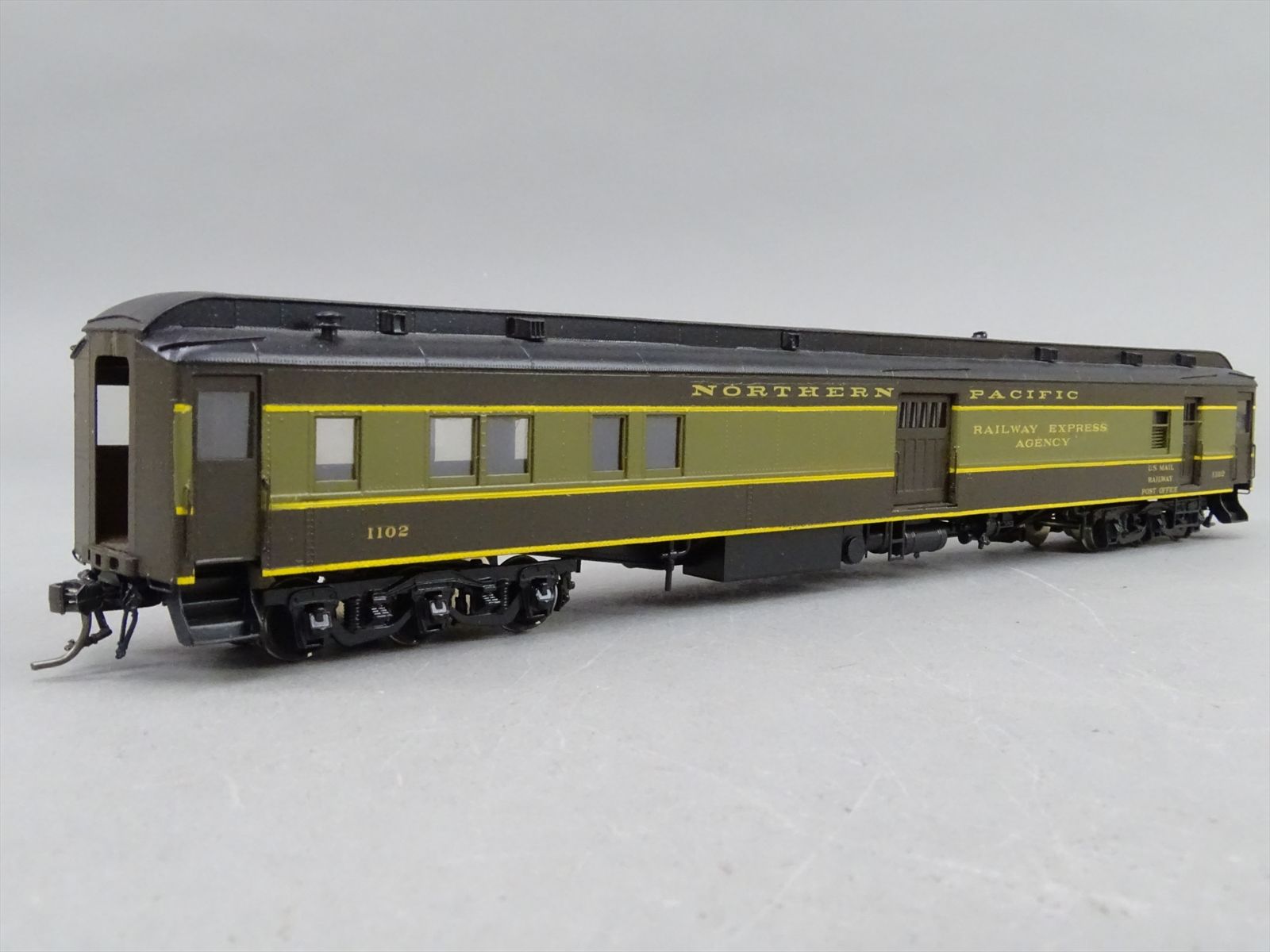 HO Brass Model - Cascade 2522 NP Northern Pacific RPO Baggage Coach ...
