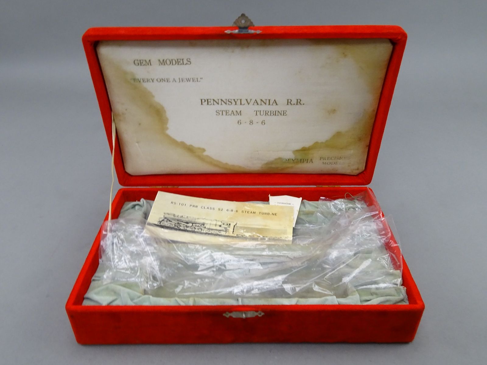 HO Brass Model - Gem RS-101 PRR Pennsylvania S-2 6-8-6 Steam Turbine ...