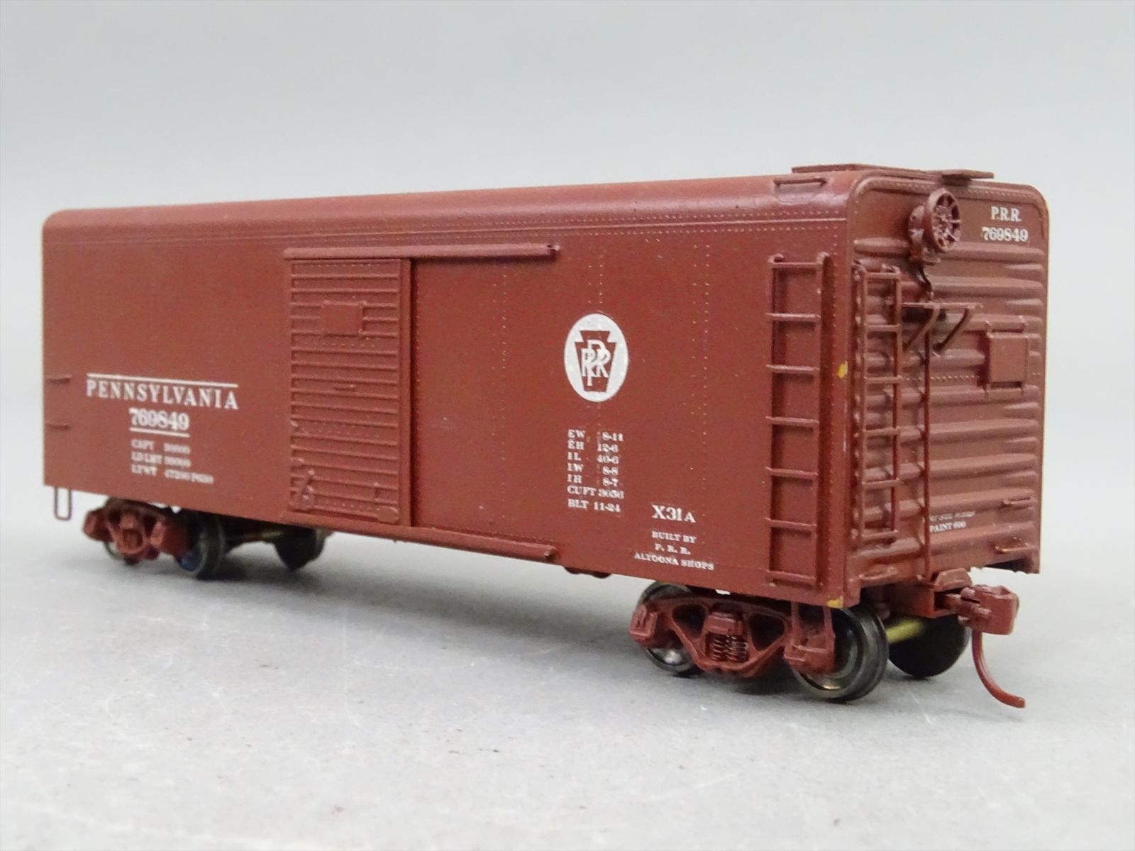 HO Brass Model - PRR Pennsylvania RR 40' Boxcar Box Car 2 Doors X-31B ...