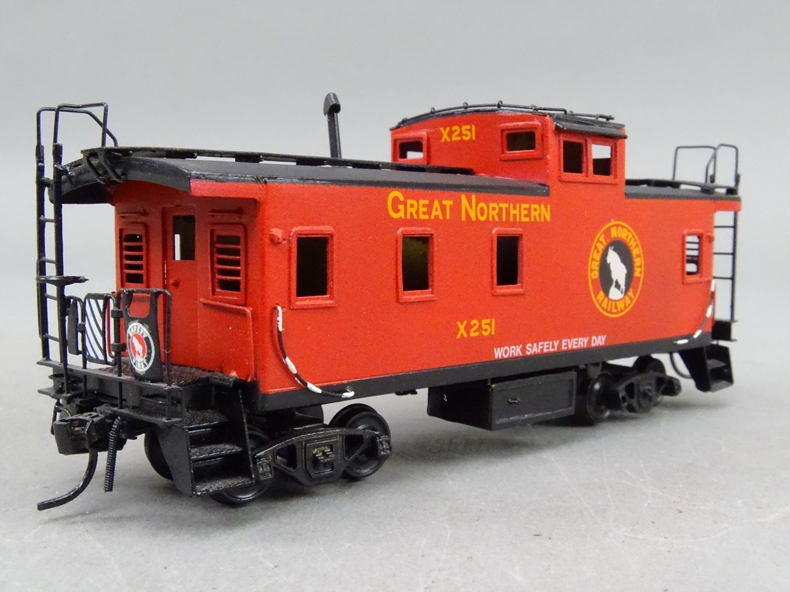 HO Brass Model - OMI 1107 GN Great Northern Steel Caboose 1945 era ...