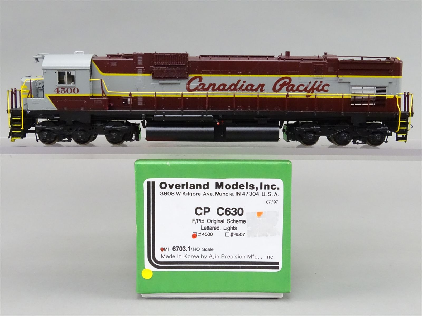HO Brass Model - OMI 6703.1 CP CPR Canadian Pacific C630 Original Scheme #4506 - F/P - 1997 Run ...