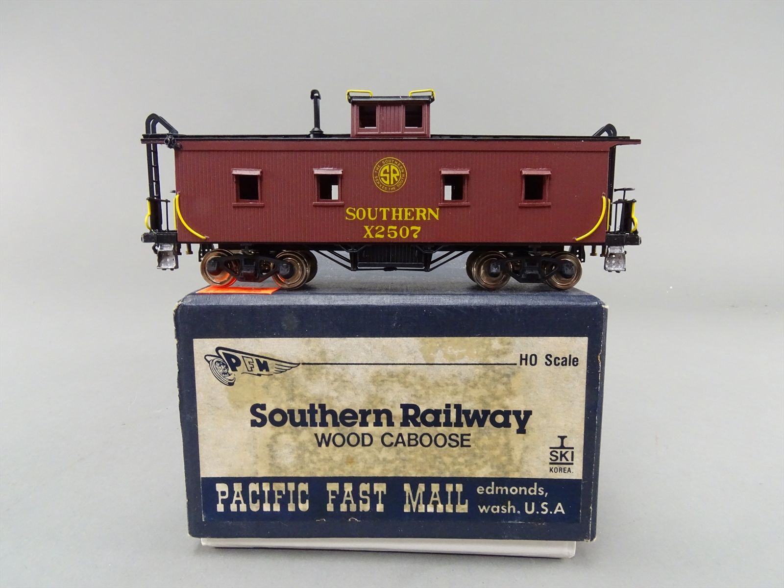 HO Brass Model - PFM SOU Southern Railway Wood Caboose #X2507 - F/P - SKI