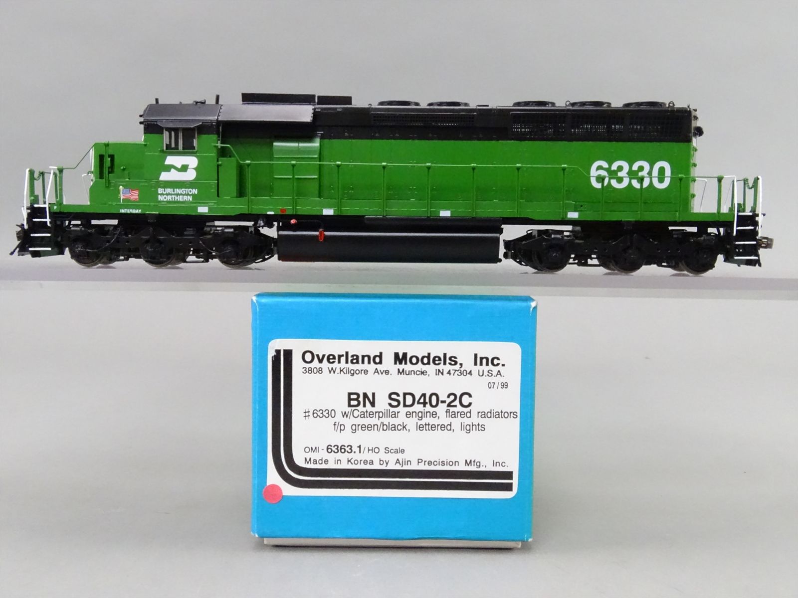 HO Brass Model - OMI 6363.1 BN Burlington Northern SD40-2C #6330 - F/P ...
