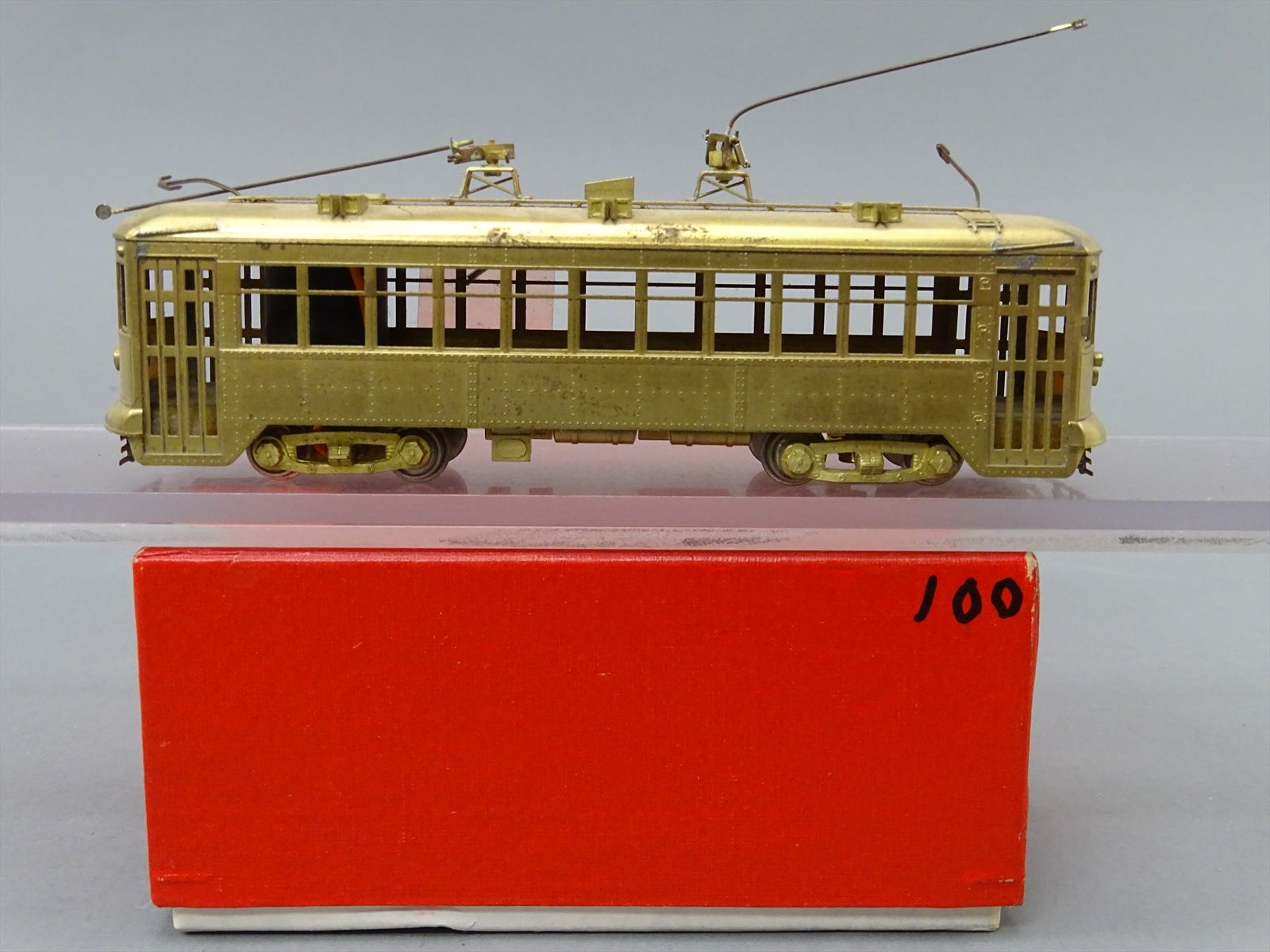 HO Brass Model - HCB PE Pacific Electric Trolley Car #100 - Unpainted ...