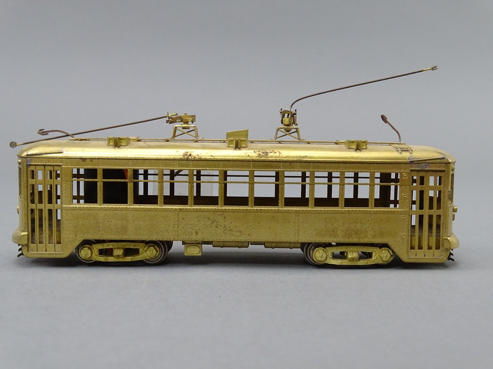 HO Brass Model - HCB PE Pacific Electric Trolley Car #100 - Unpainted ...