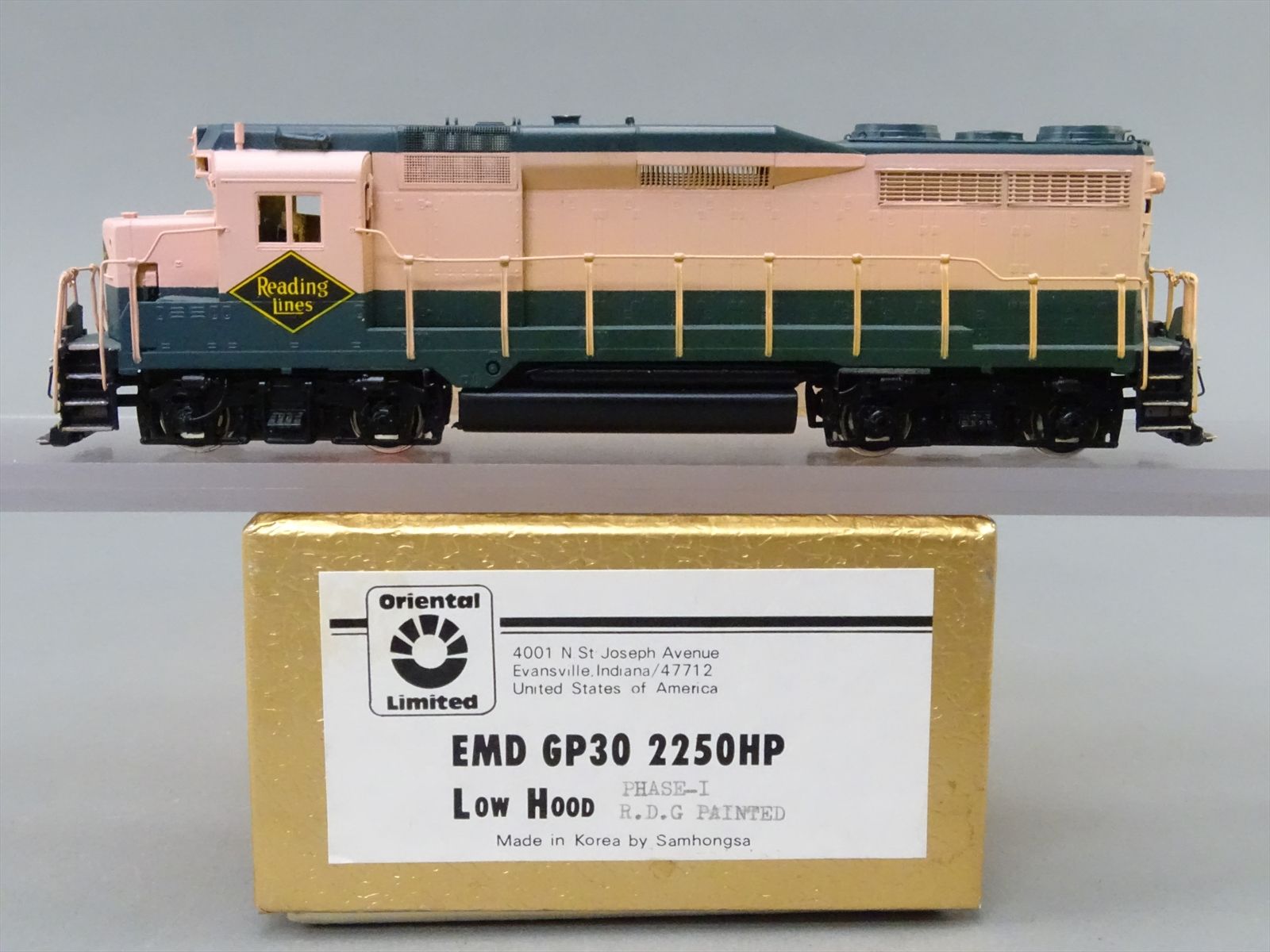 HO Brass Model - Oriental RDG Reading GP30 Phase I Low Hood 2250HP - F ...