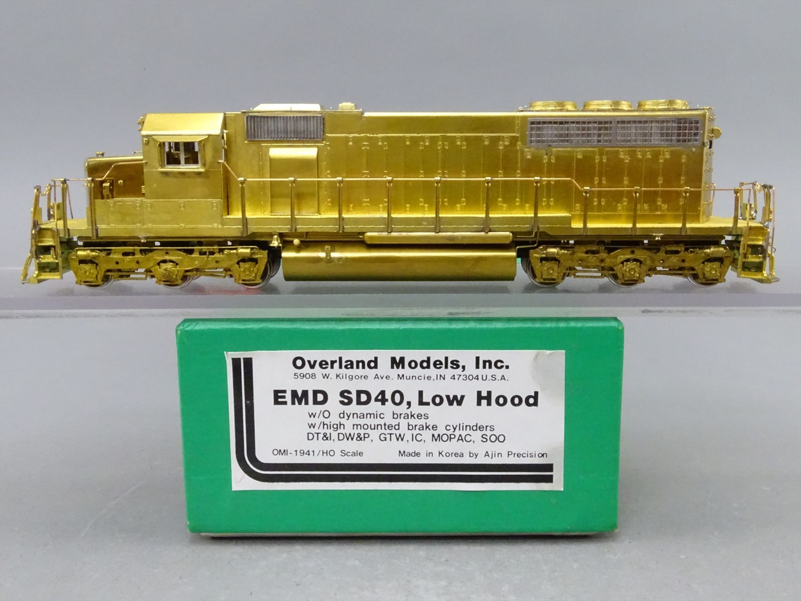 HO Brass Model - OMI 1941 EMD SD40 Low Hood w/o Dynamic Brakes w/high ...