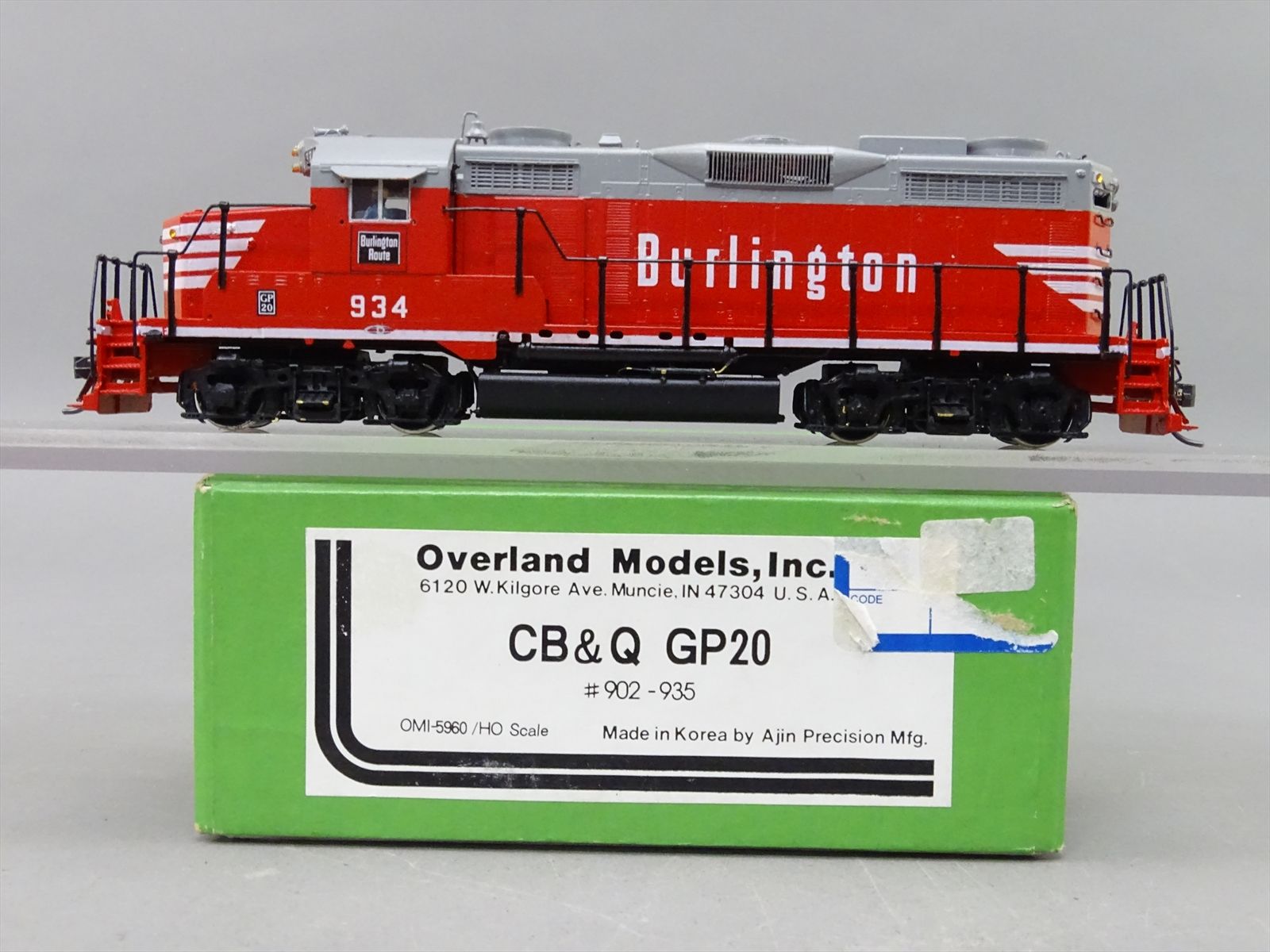 HO Brass Model - OMI 5960 CB&Q Burlington GP20 #934 - Custom + DCC + Sound - 1993 Run - Ajin - 1 ...