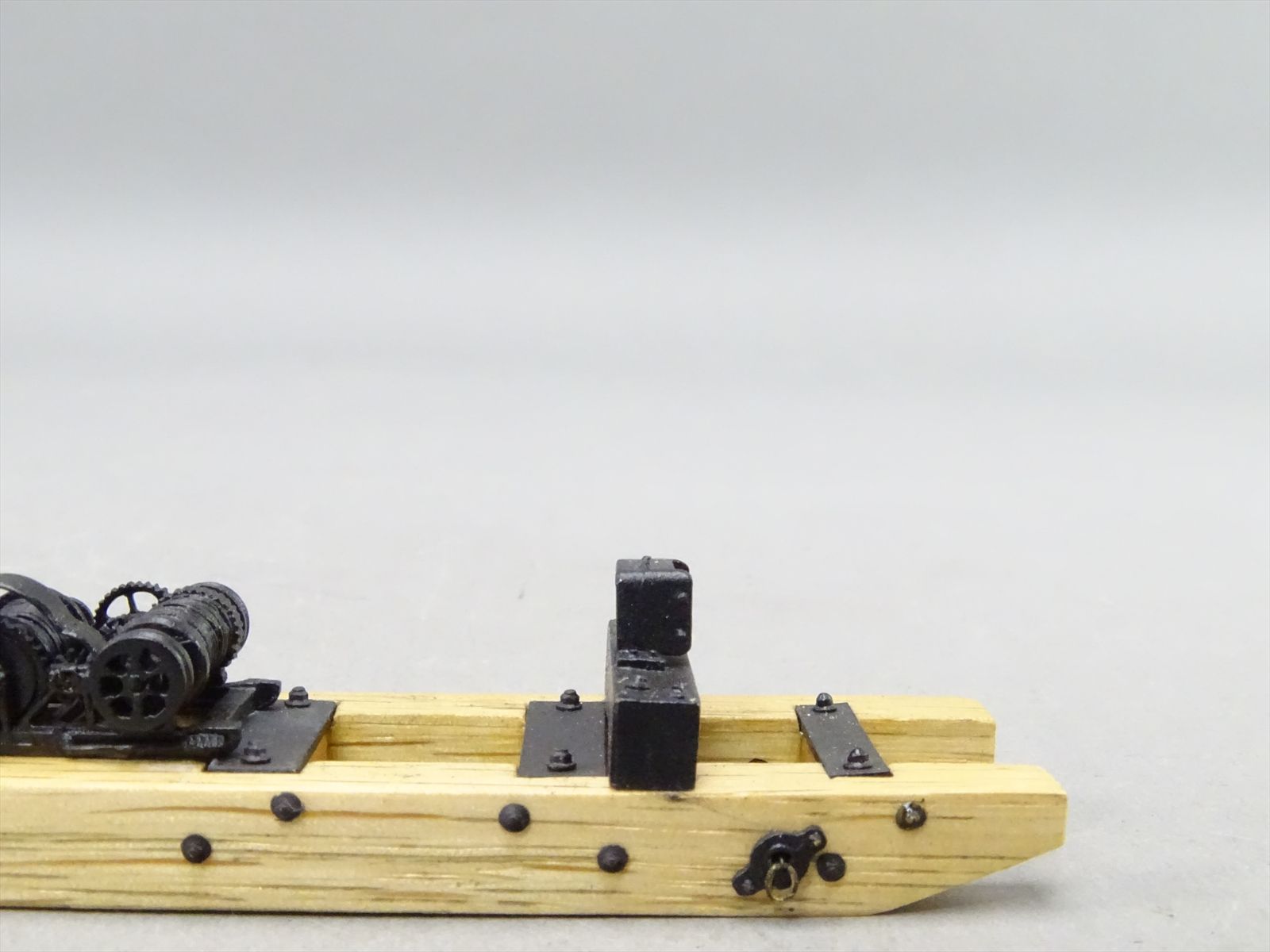 HO / HOn3 Brass / Wood Model - PSC 17658-1 AH&M Donkey Engine 3-Drum w ...