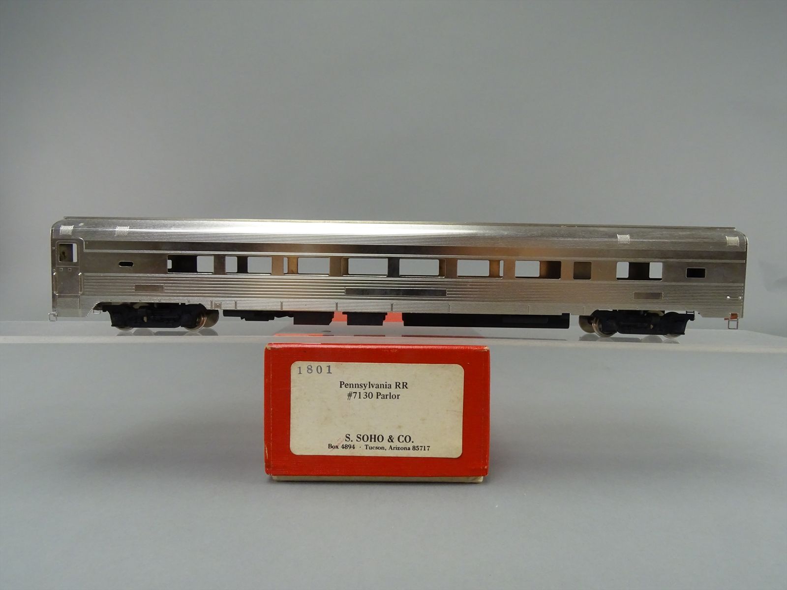 HO Brass Model - Soho 1801 PRR Pennsylvania Parlor Car #7130 - F/Plated ...