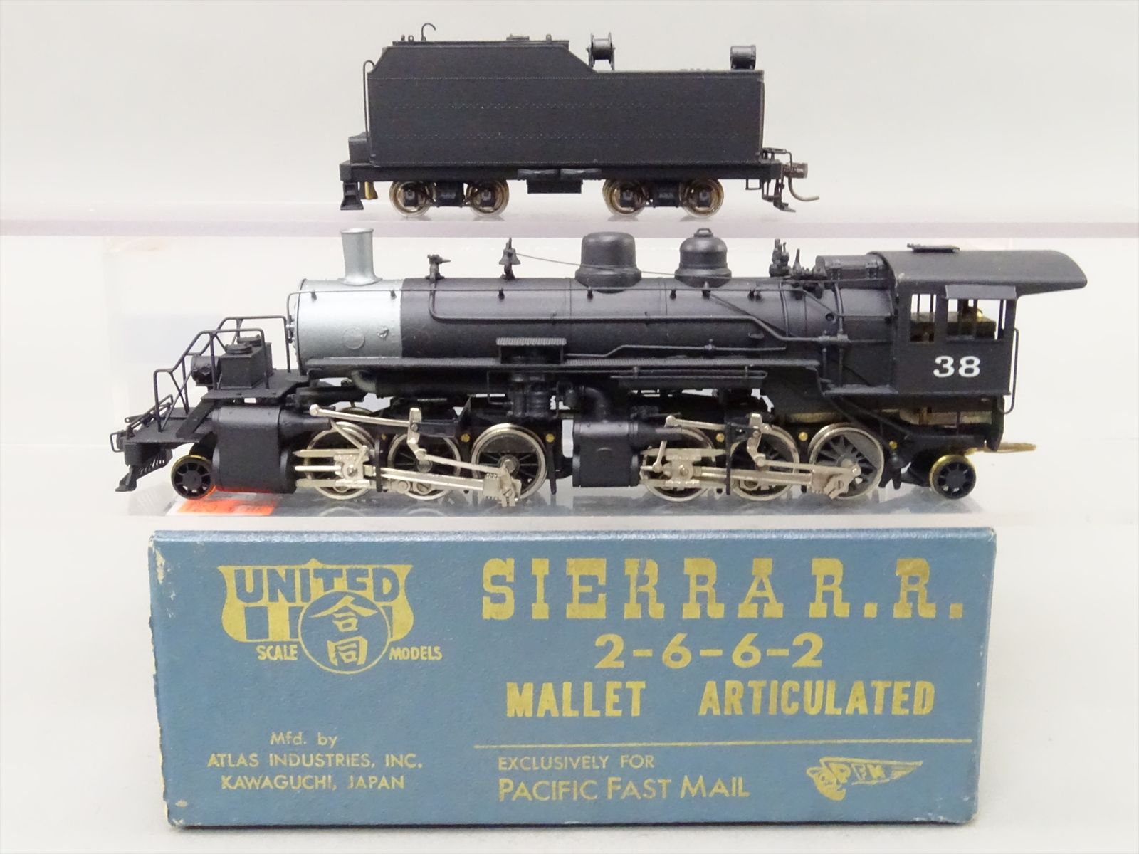 HO Brass Model - PFM Sierra Mallet Articulated 2-6-6-2 #38 - Custom ...