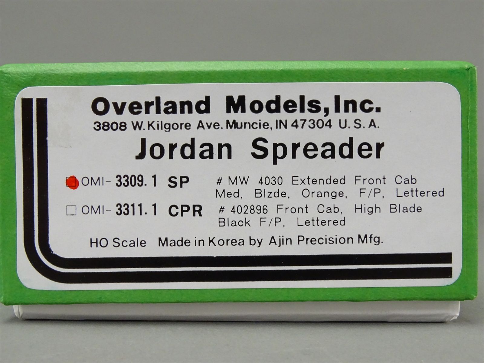 HO Brass Model - OMI 3309.1 SP Southern Pacific Jordan Spreader #MW4030 ...