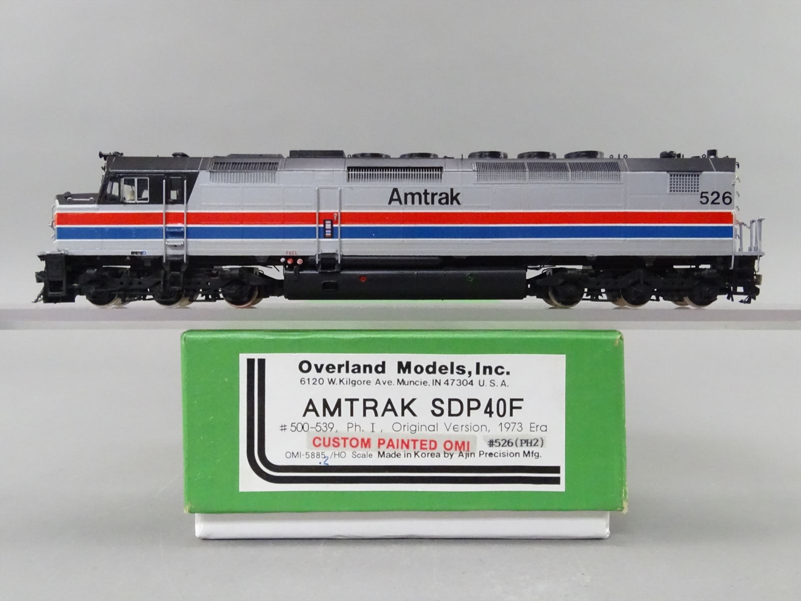 HO Brass Model - OMI 5885.2 Amtrak SDP40F Phase II Original Version ...