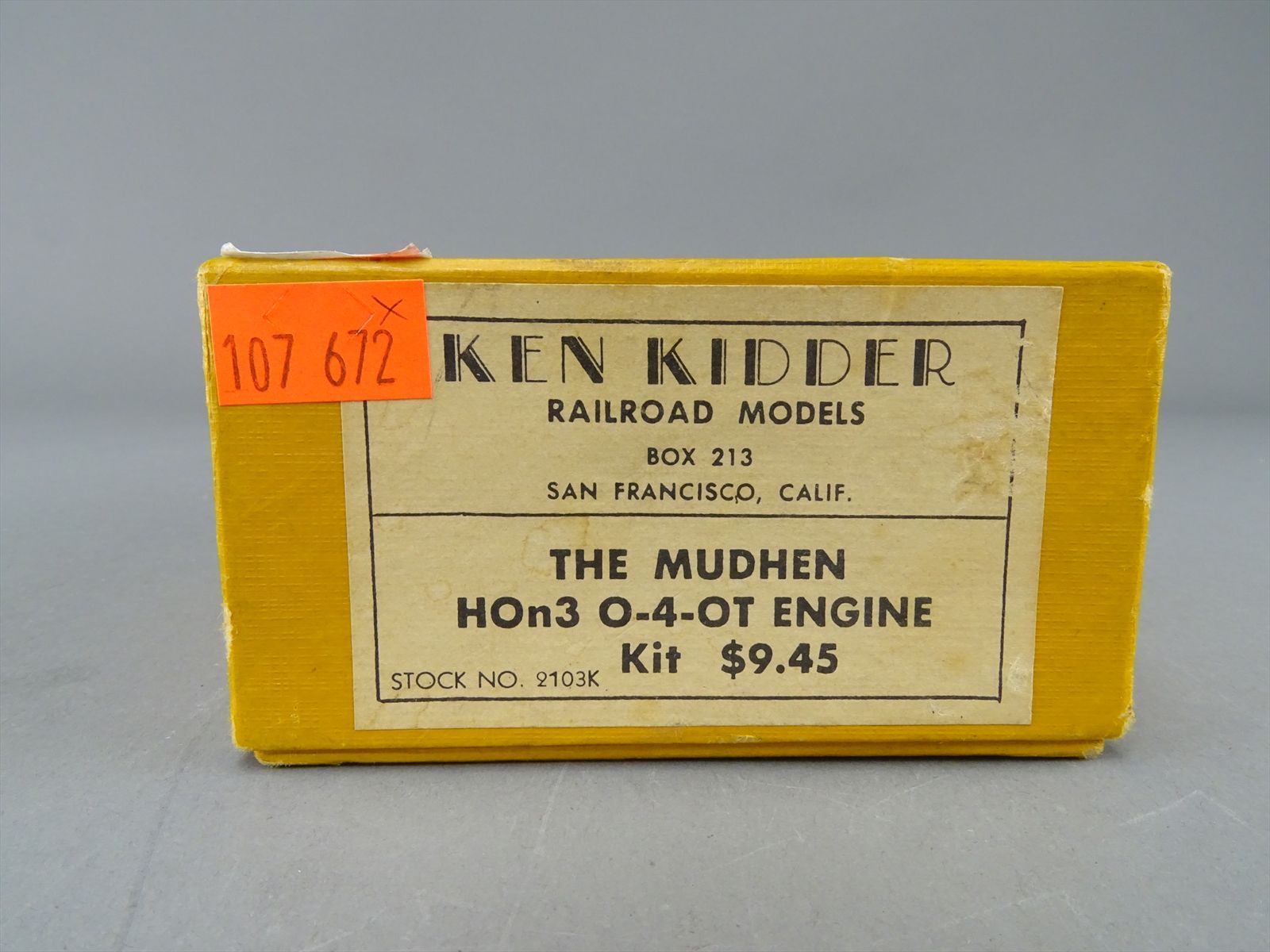 HOn3 Brass Model Kit - KK Ken Kidder 2103K 0-4-0T Switcher - Unpainted ...