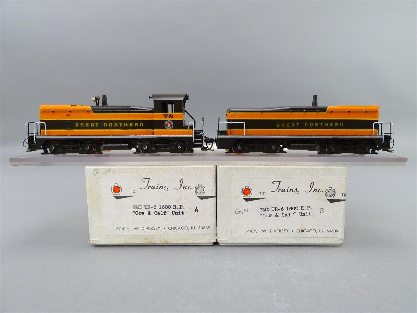 HO Brass Model - TID Trains, Inc. GN Great Northern EMD TR-6 1600HP Cow ...