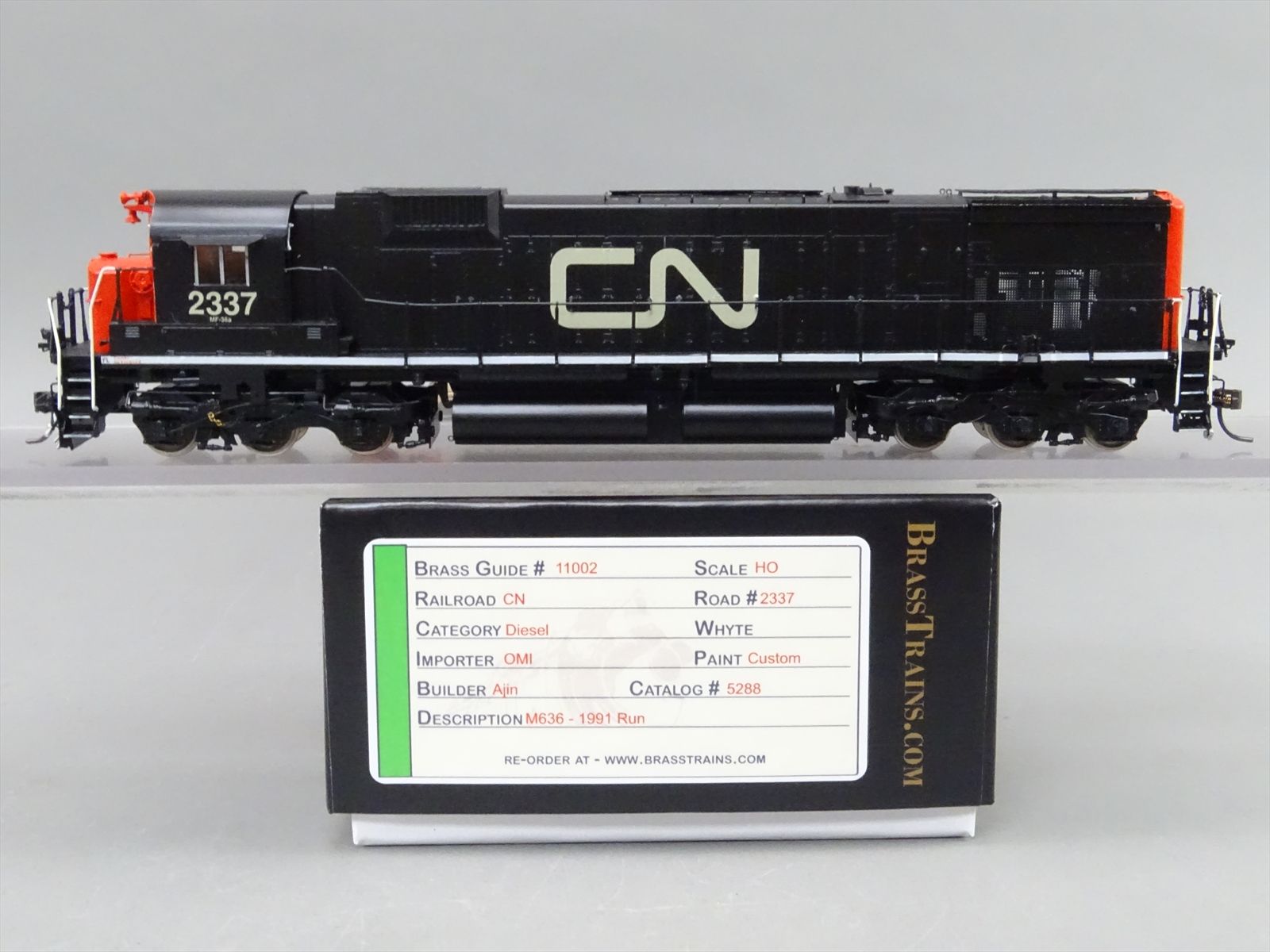 HO Brass Model - OMI 5288 CN CNR Canadian National M636 #2337 - Custom ...