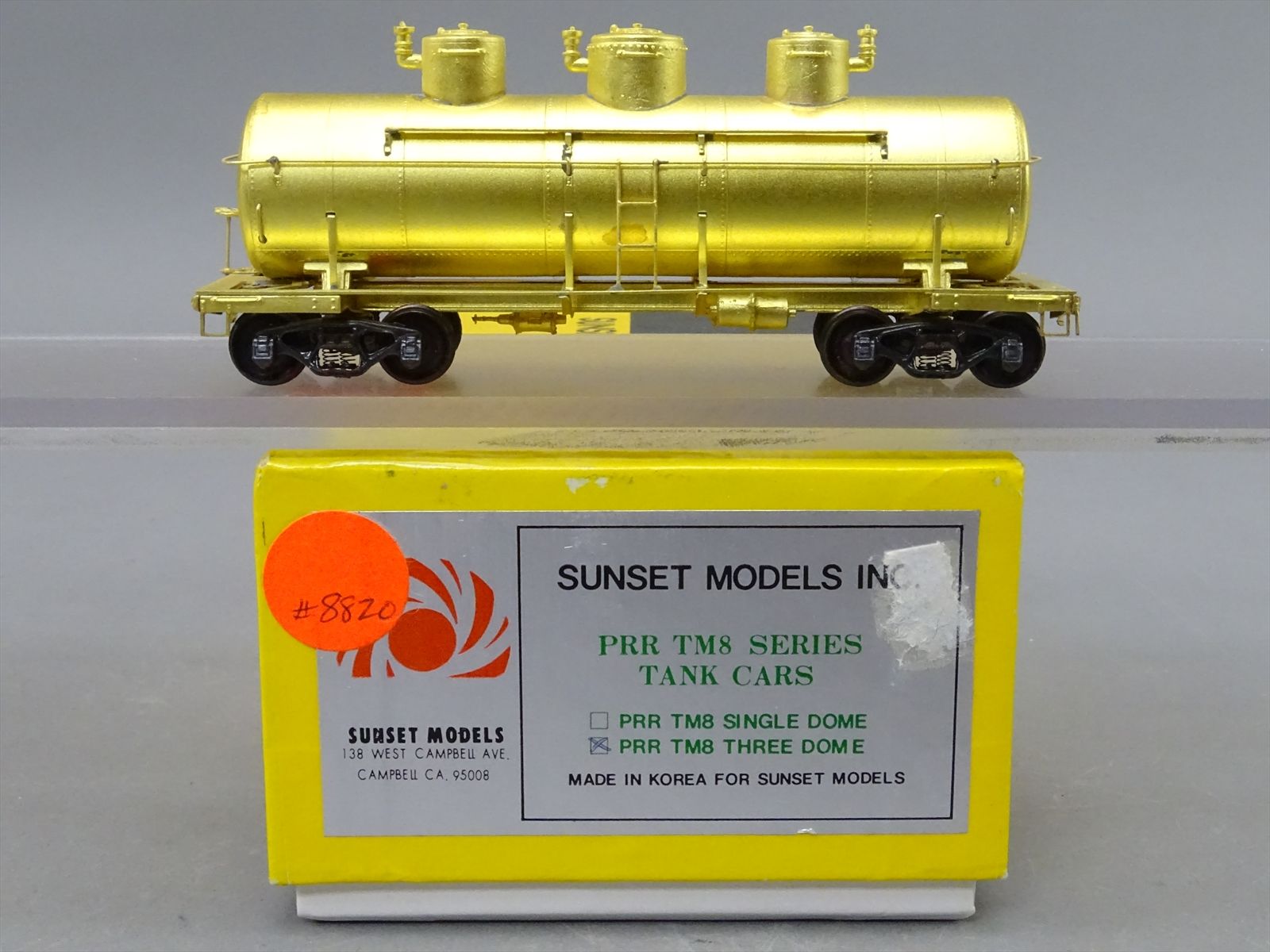 HO Brass Model - Sunset PRR Pennsylvania TM8 Tank Car 3 Dome ...