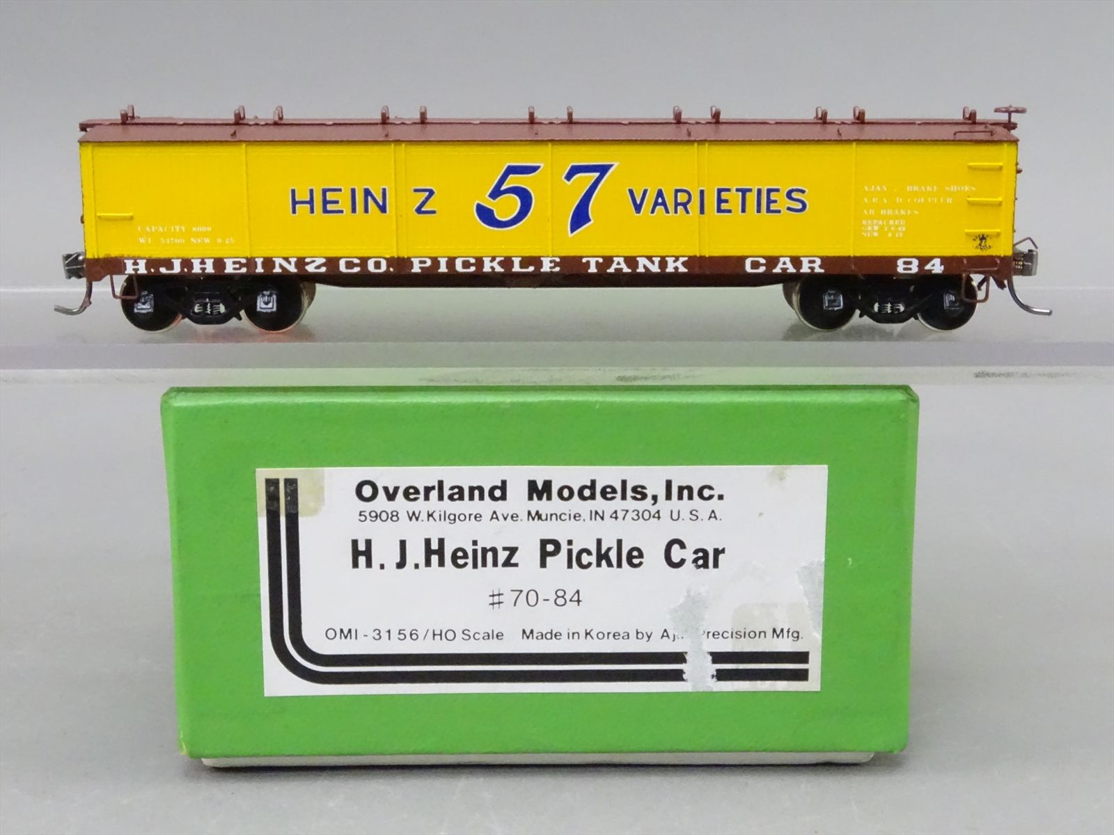 HO Brass Model - OMI 3156 H.J. Heinz 57 Pickle Car HJHE #84 - Pro Paint ...