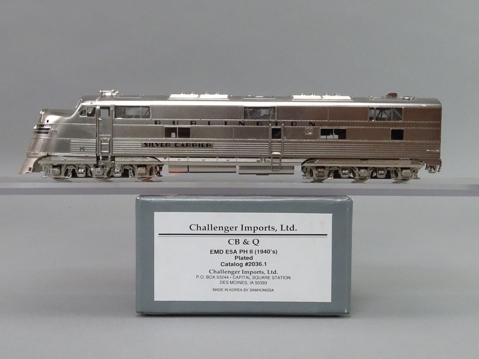 HO Brass Model - CIL 2036.1 CB&Q Burlington E5 E5A Phase II 1940's ...