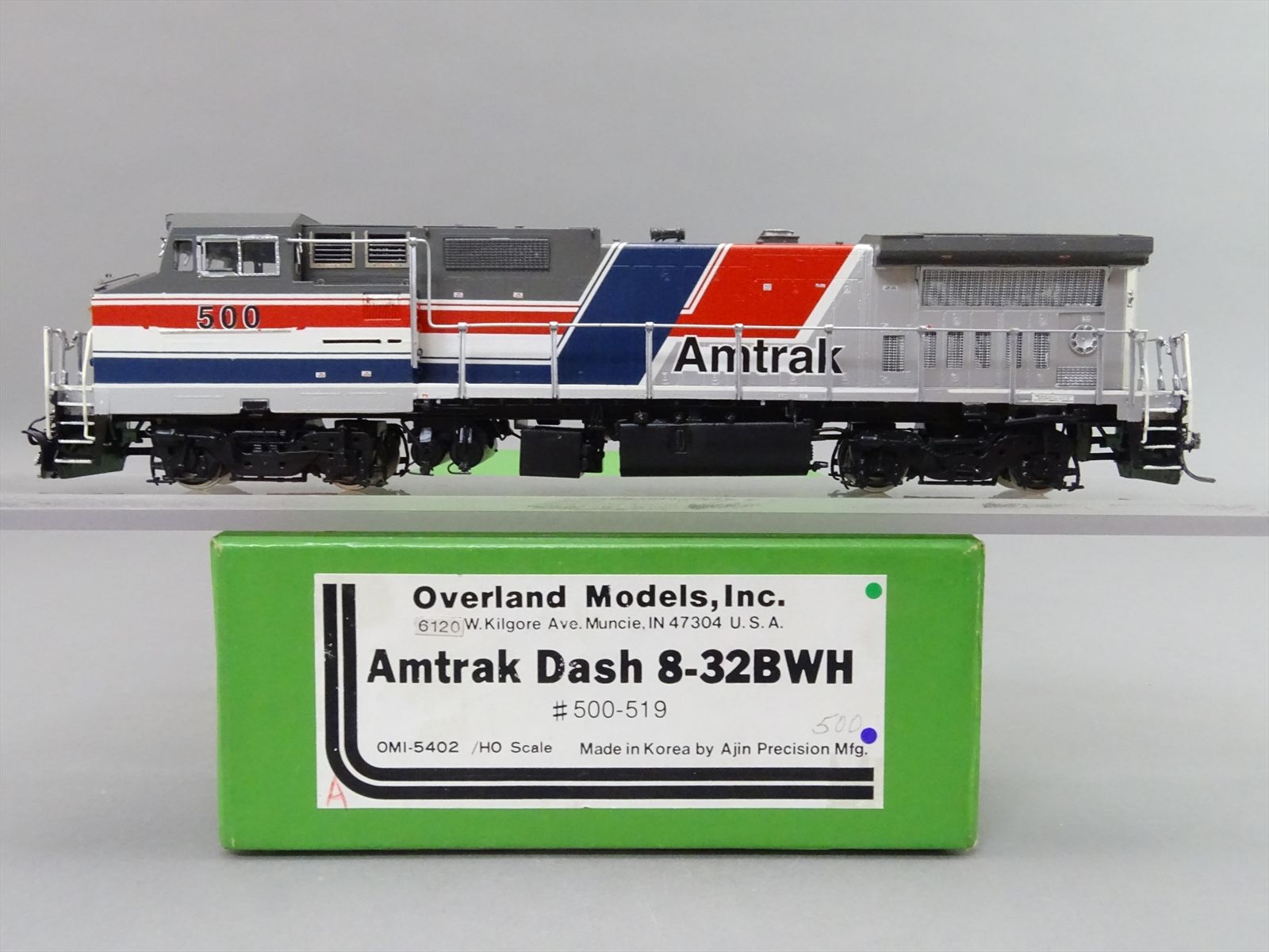 HO Brass Model - OMI 5402 Amtrak Dash 8-32BWH #500 - Pro Paint - 1992 ...
