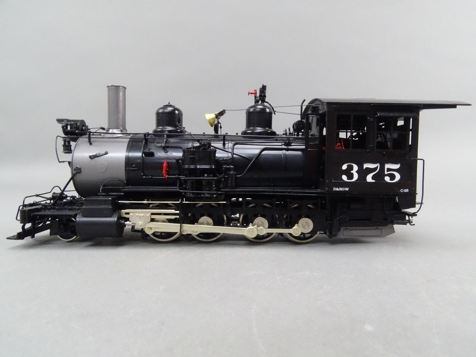 On3 Brass Model - PSC D&RGW Rio Grande C-25 2-8-0 #375 - Pro Paint - Samhongsa