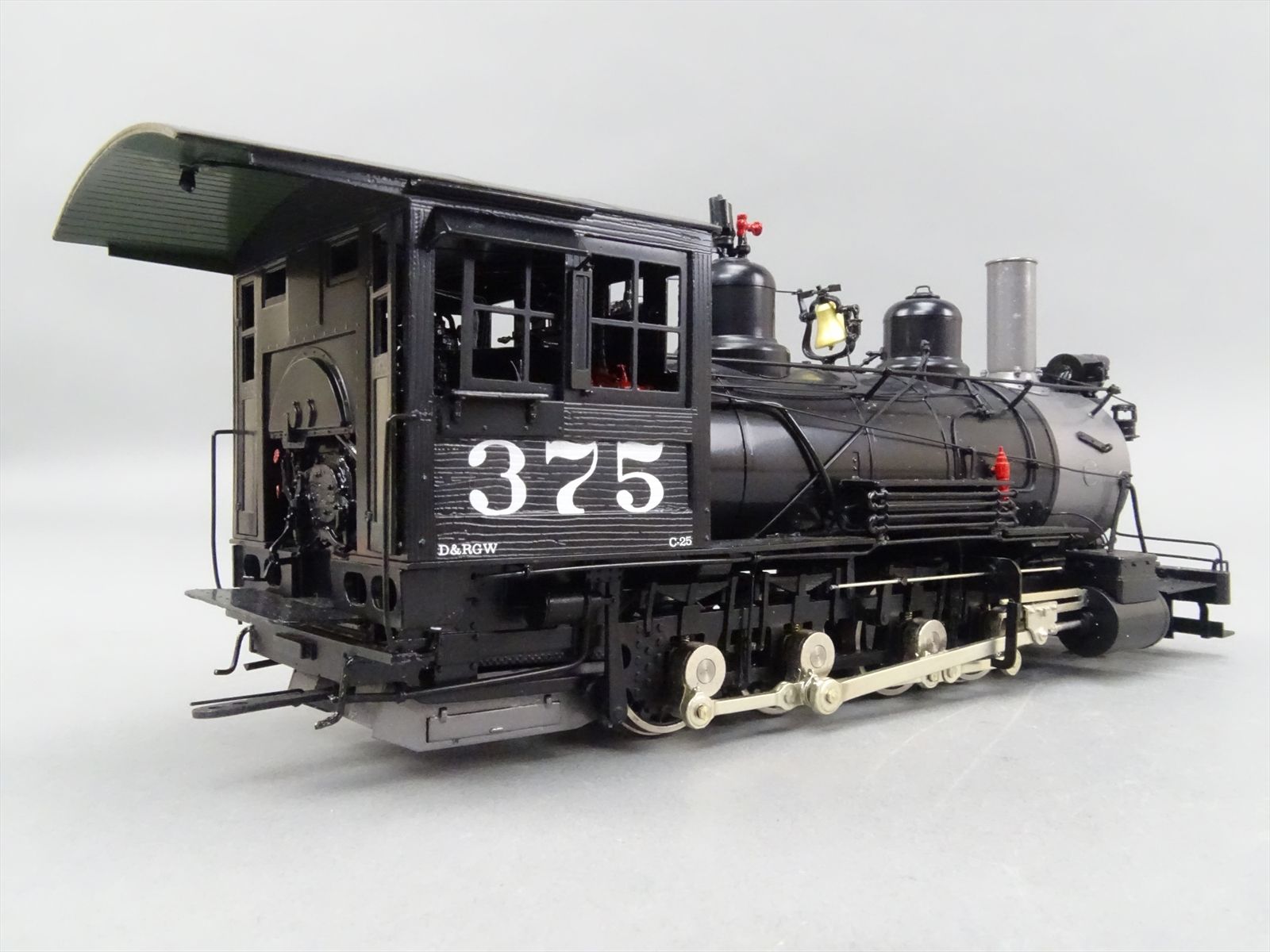 On3 Brass Model - PSC D&RGW Rio Grande C-25 2-8-0 #375 - Pro Paint ...