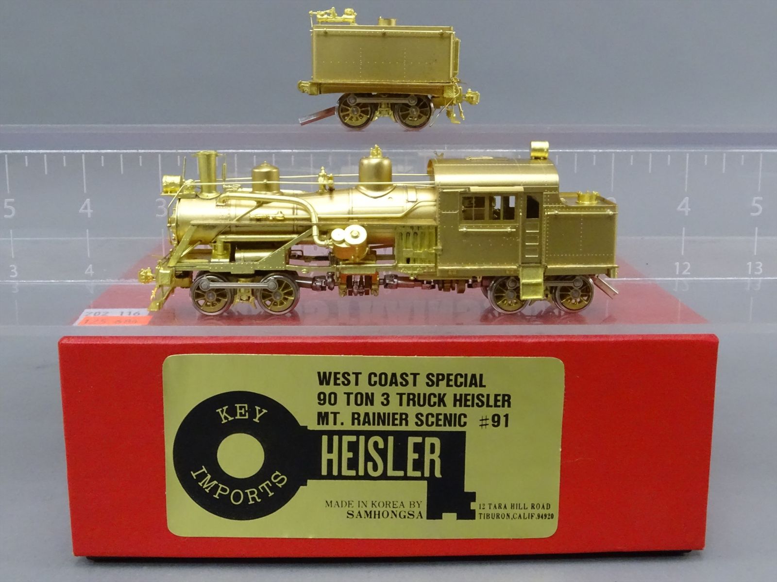 HO Brass Model - Key West Coast Special - Mt. Rainier #91 - 90 Ton 3 ...