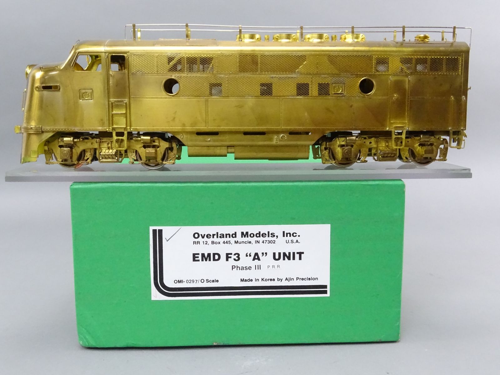 O Brass Model - OMI 0297 PRR Pennsylvania EMD F3 A Unit Phase III ...
