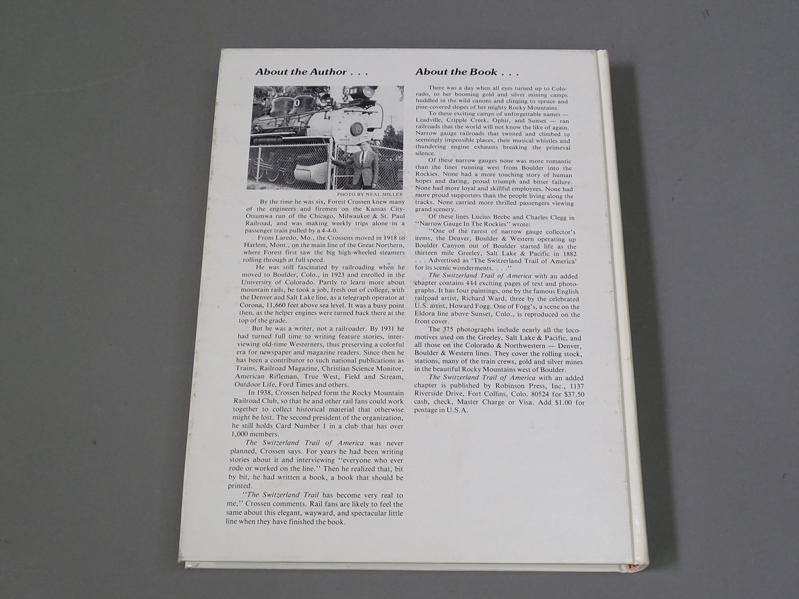 Railroad Book - The Switzerland Trail of America - Forest Crossen ...