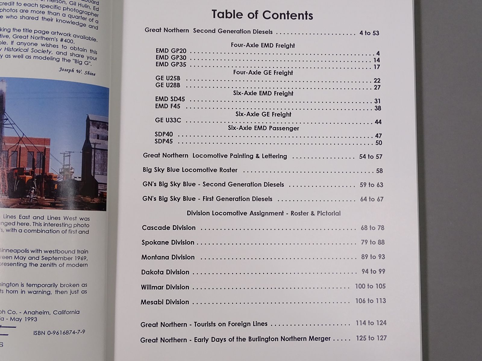 Railroad Book - Great Northern Color Pictorial Vol. 2 - Joseph W. Shine ...