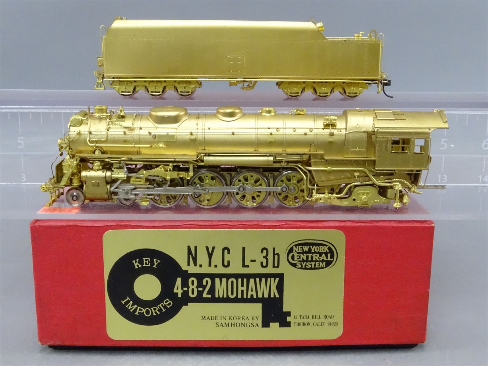 HO Brass Model - Key NYC New York Central L-3b 4-8-2 - Unpainted - 1983 ...