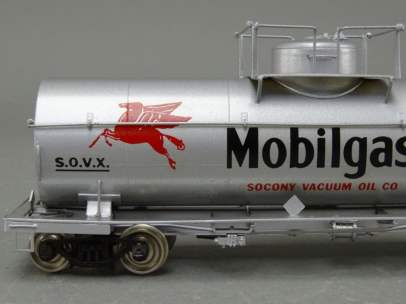 HO Brass Model - PSC 15666 SOVX Mobilgas Tank Car - F/P - Made in Korea