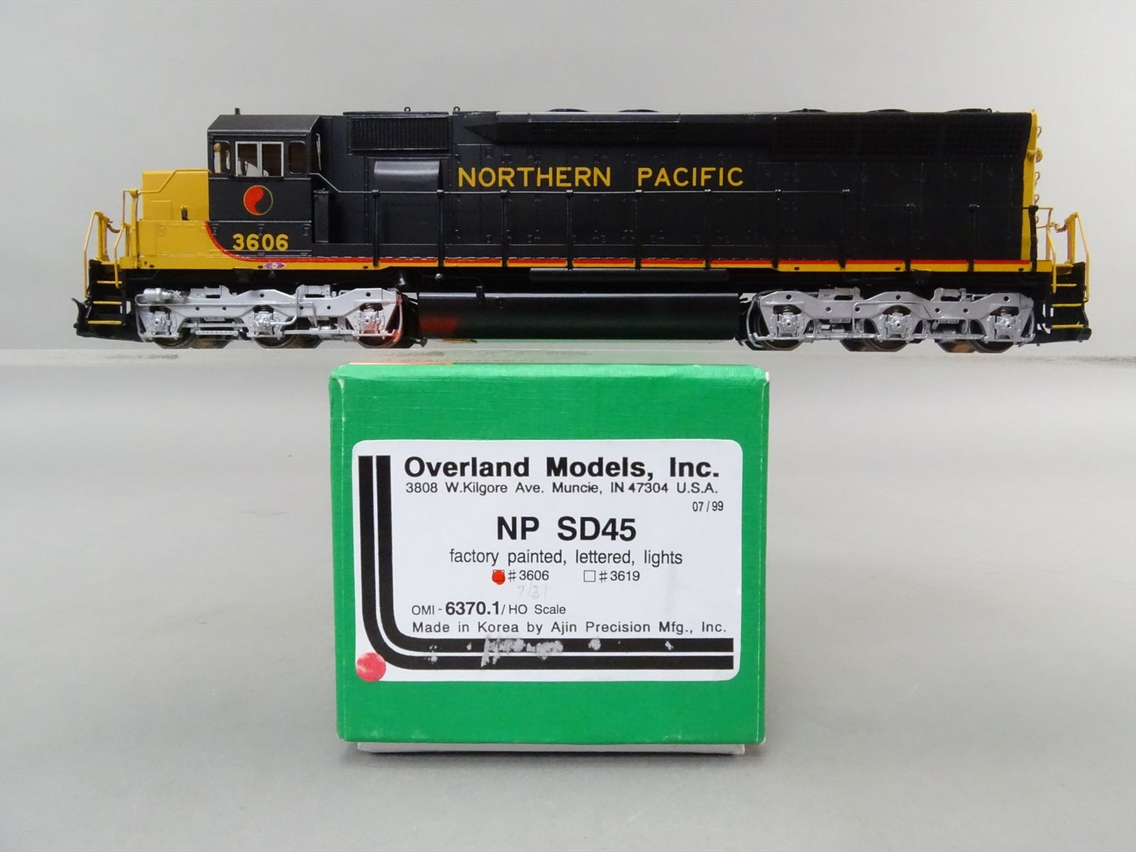 HO Brass Model Train - OMI 6370.1 Overland NP Northern Pacific EMD SD45 ...