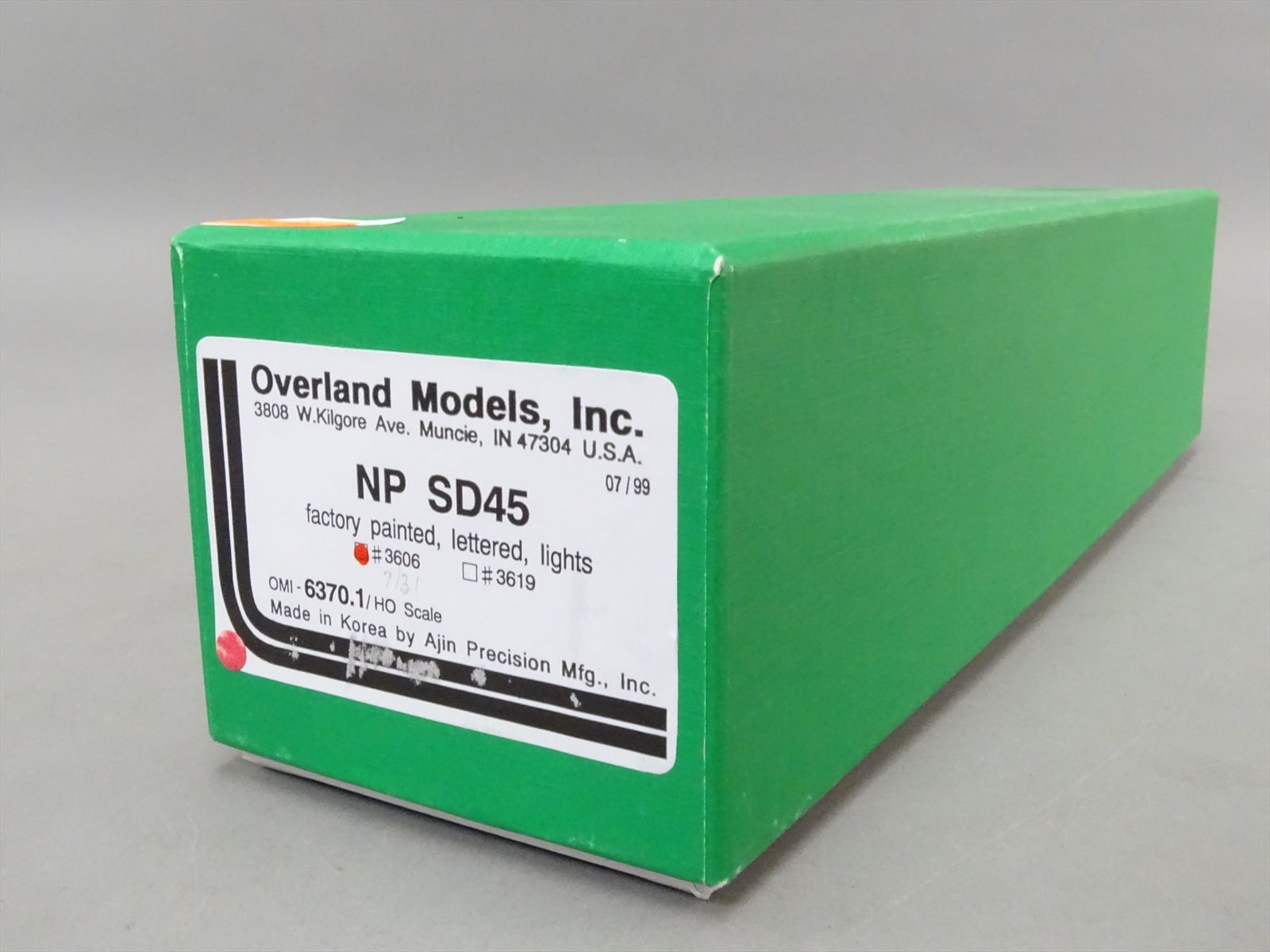 HO Brass Model Train - OMI 6370.1 Overland NP Northern Pacific EMD SD45 ...