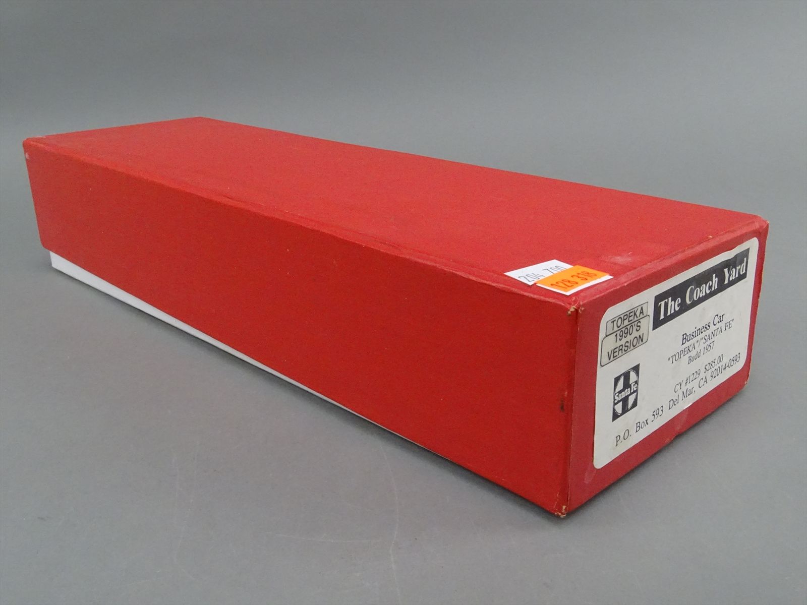 HO Brass Model - TCY 1229 AT&SF Santa Fe Topeka Business Car #51 - Pro ...