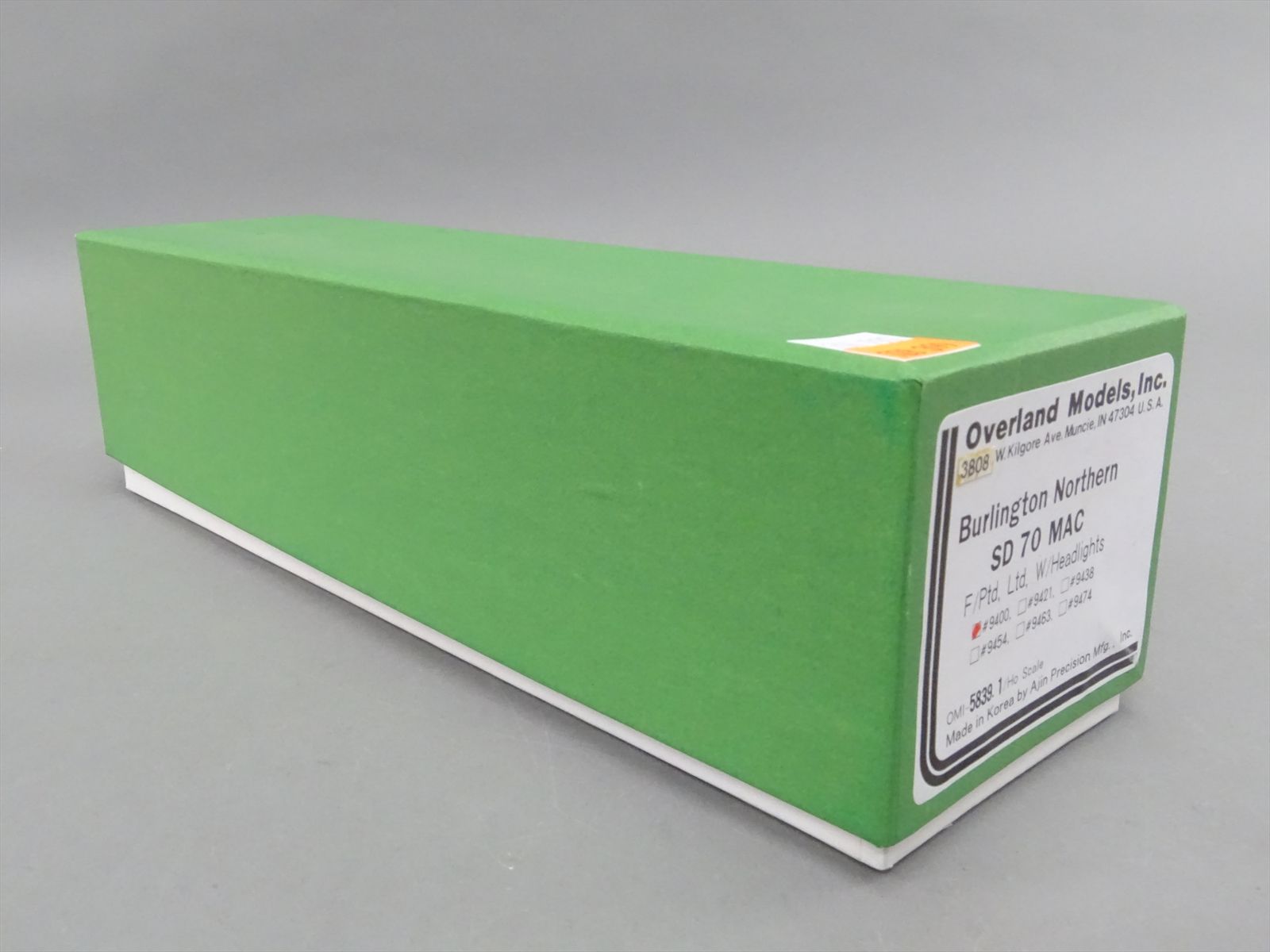 HO Brass Model - OMI 5839.1 BN Burlington Northern SD70MAC #9400 - F/P ...